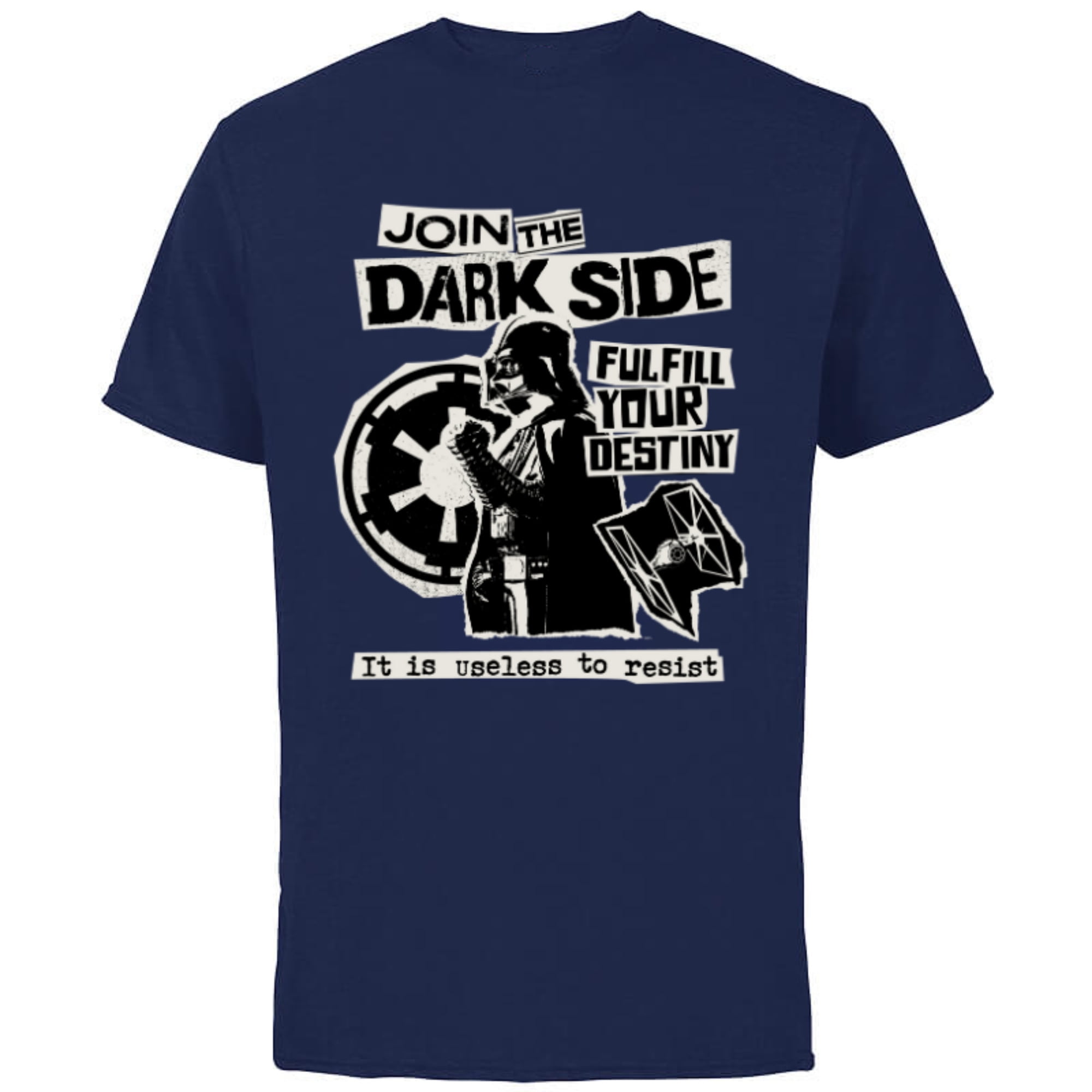 Star Wars Darth Vader Join the Dark Side Destiny Punk Rock - Short Sleeve Cotton T-Shirt for ...
