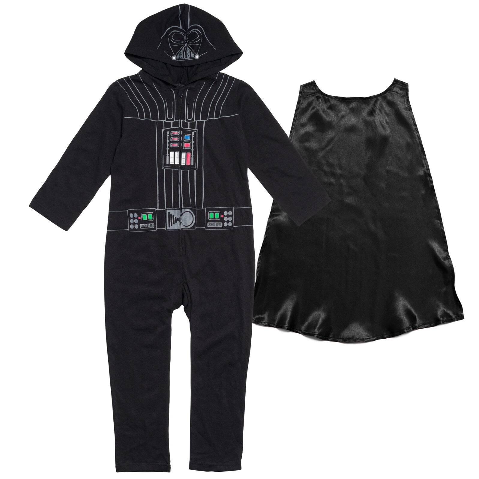 Star Wars Darth Vader Cosplay Coverall with Hood and Cape, Toddler to ...