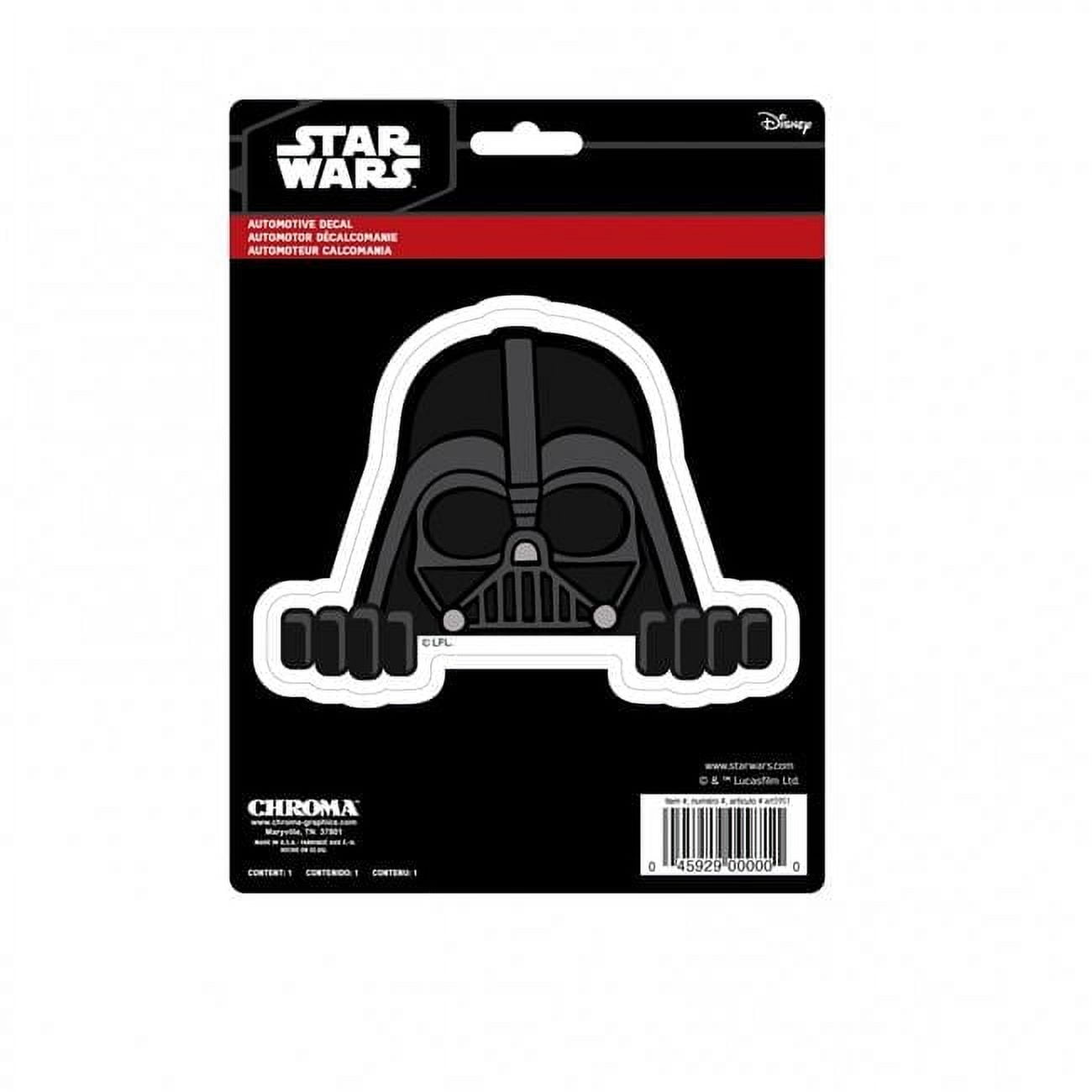 Star Wars Darth Vader Peeking 6x8 Car Window Decal Sticker, Family ...