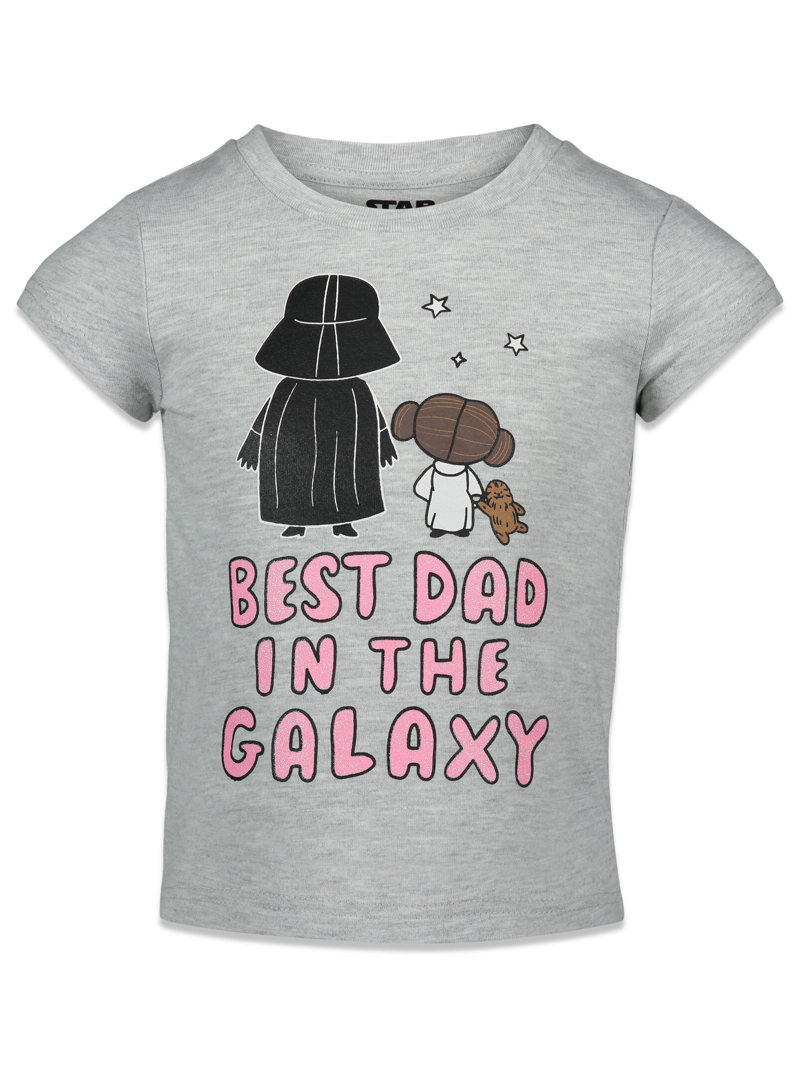 Star Wars Darth Vader Princess Leia Father's Day Big Girls T-Shirt ...