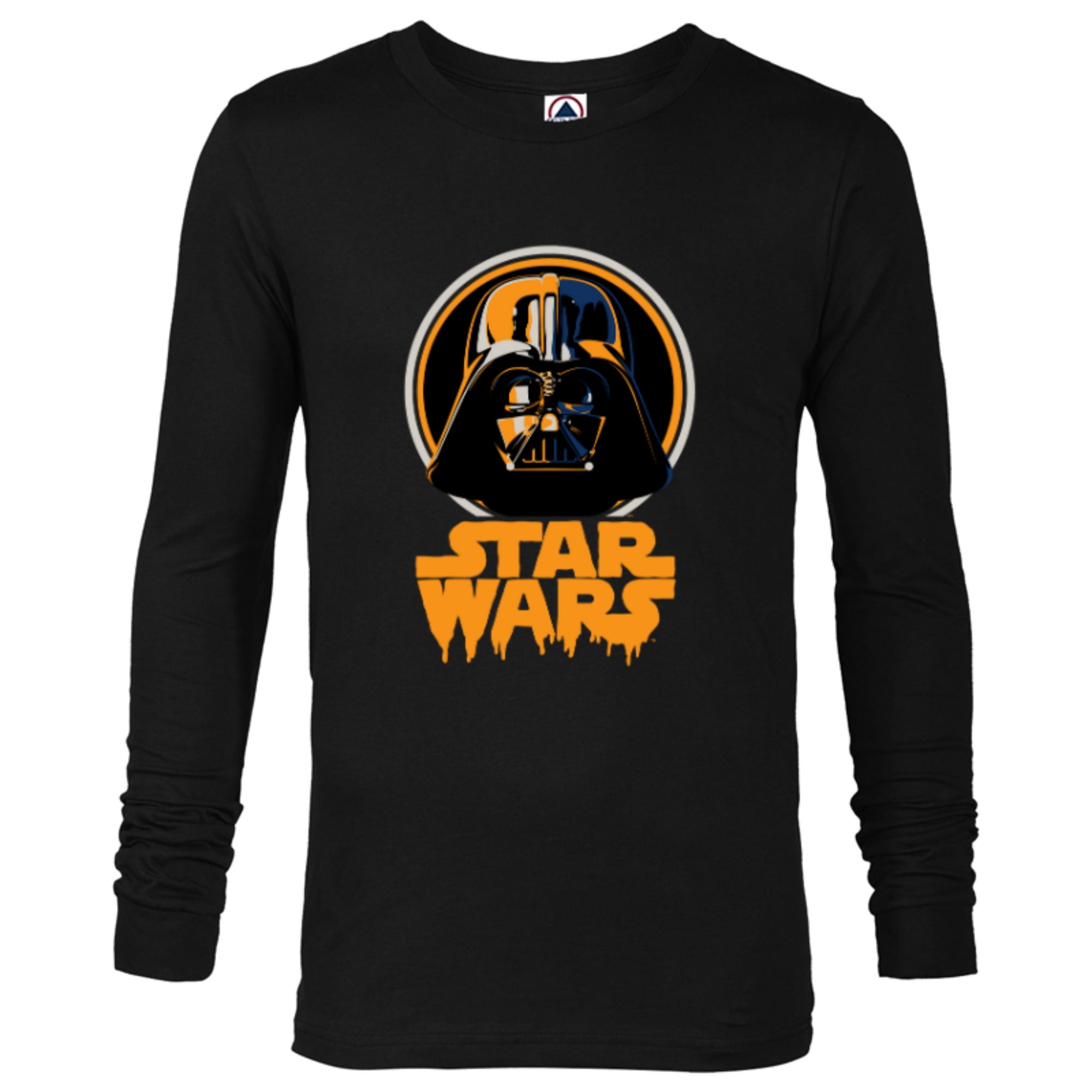 Star Wars Darth Vader Spooky Dripping Logo Halloween- Long Sleeve T ...