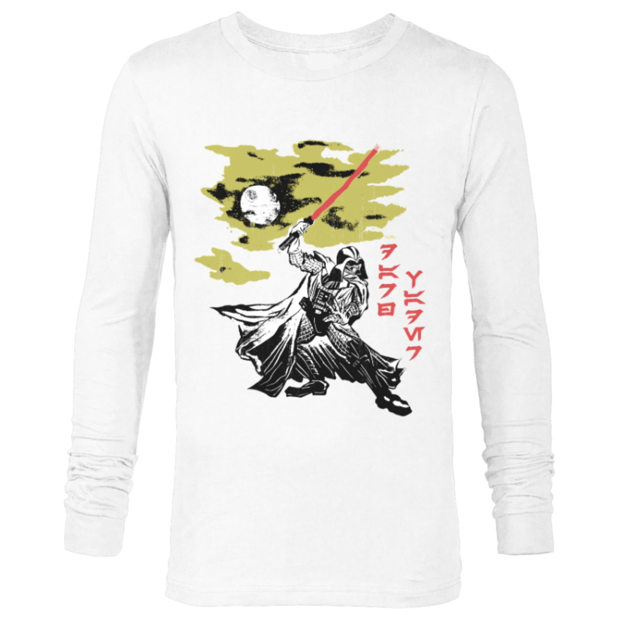 Star Wars Darth Vader Vintage Japanese Block Print Style - Long Sleeve ...