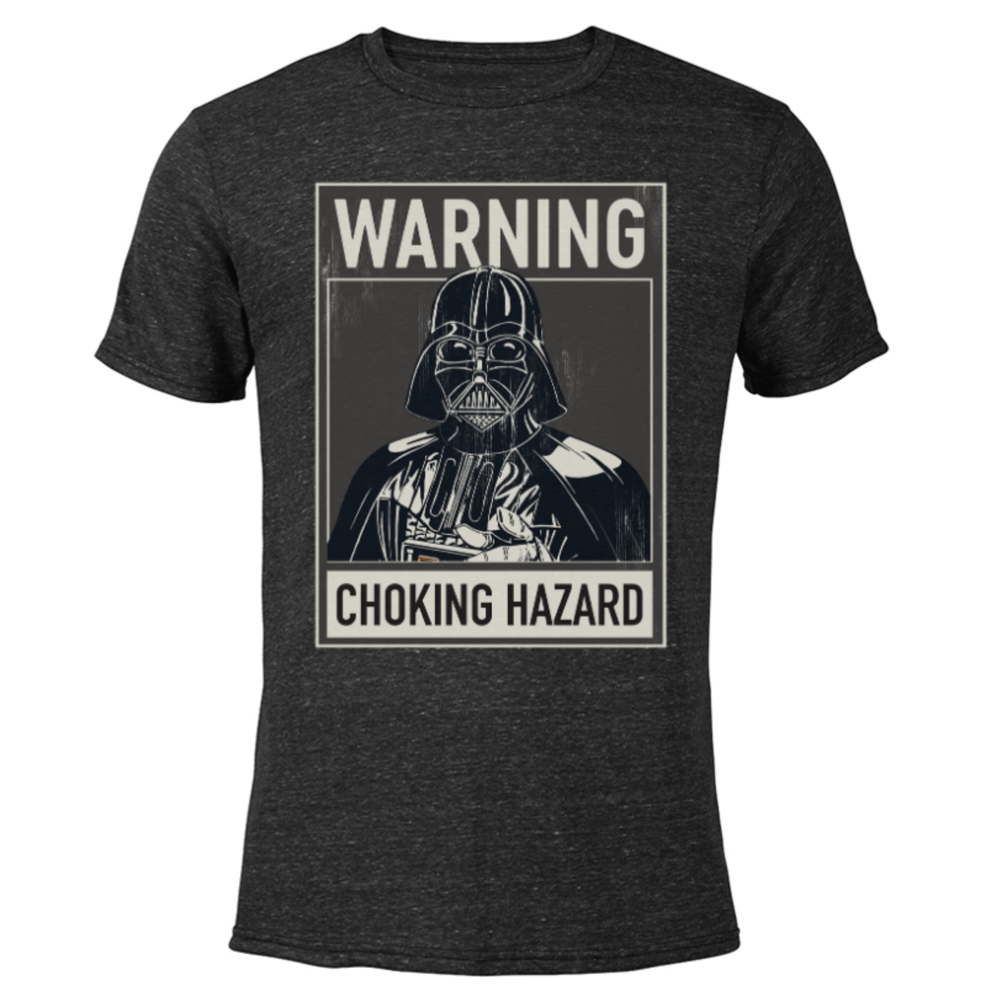Star Wars Darth Vader Warning Choking Hazard - Short Sleeve Blended T ...