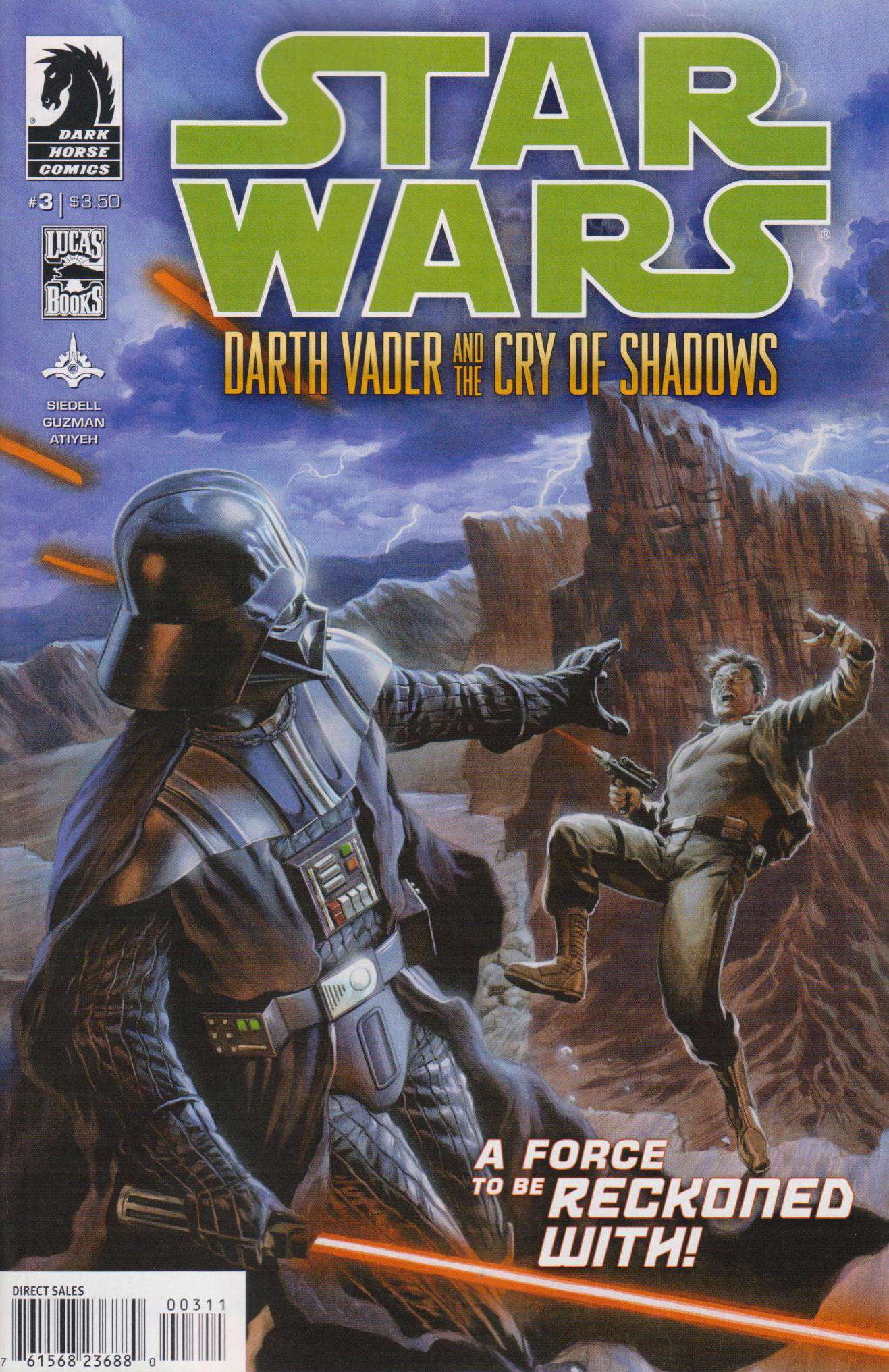 Star Wars: Darth Vader and the Cry of Shadows #3 VF ; Dark Horse Comic ...