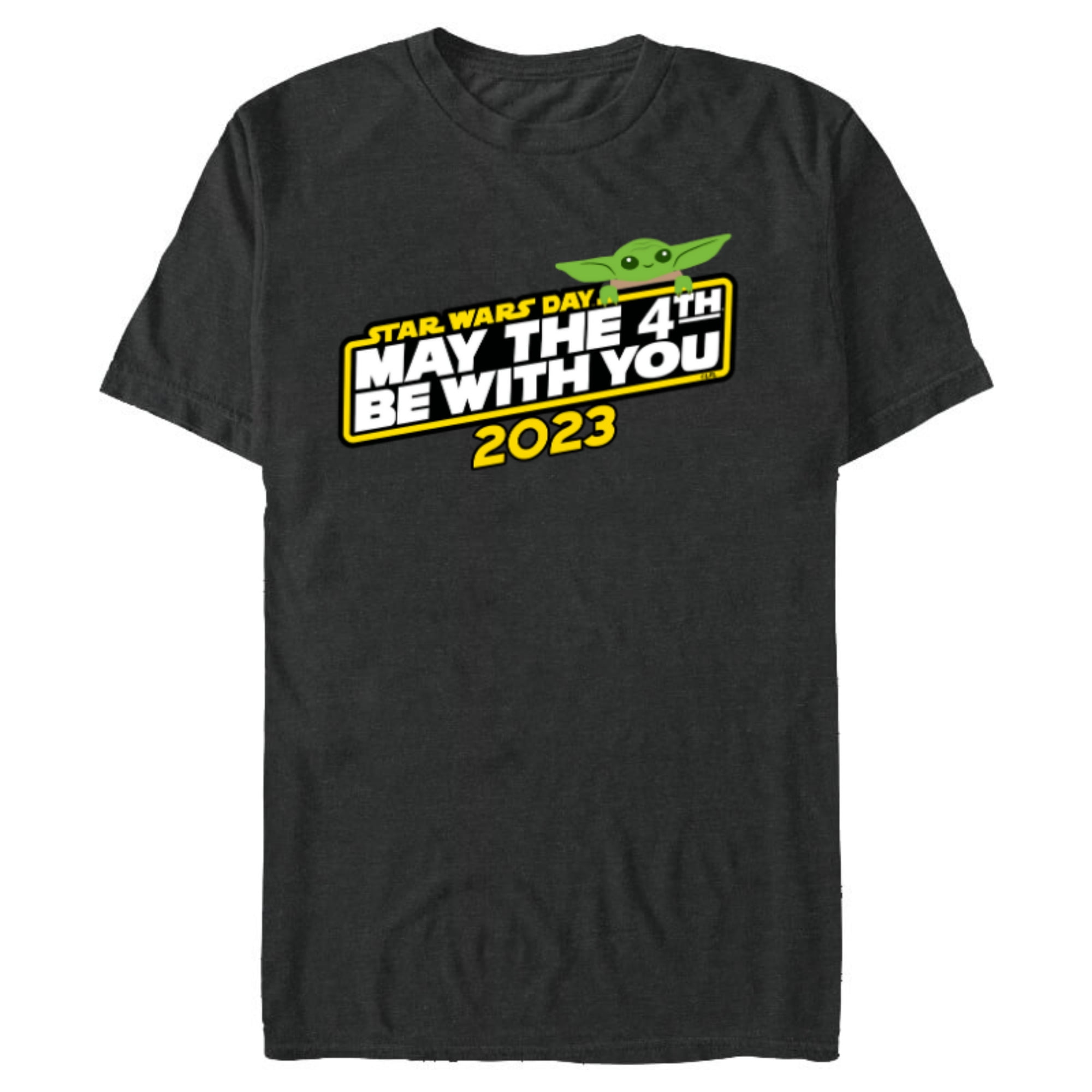 Star Wars Day May the 4th Be With You 2023 Logo Grogu - Short Sleeve ...