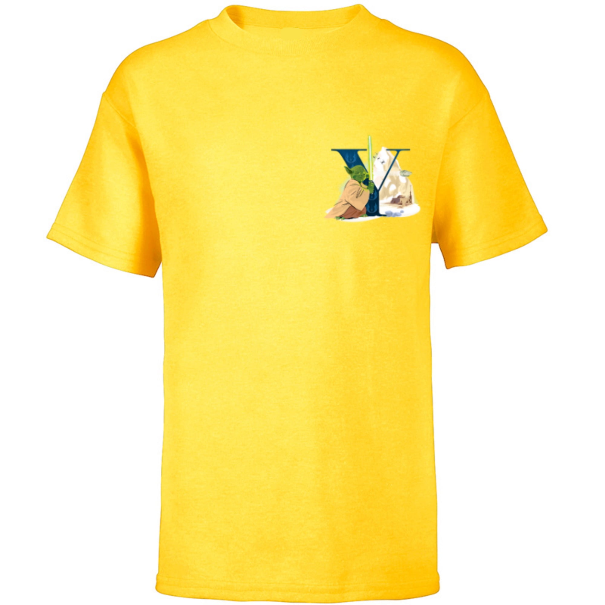 Star Wars Disney Alphabet Monogram Letter Y for Yoda - Short Sleeve T ...