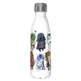 Star Wars Doodle Character Grid Stainless Steel Water Bottle White 17 ...