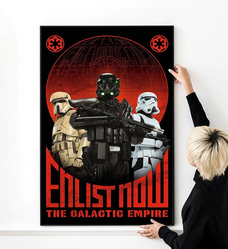Printable Star Wars The Galactic Empire Star Wars Movie Poster