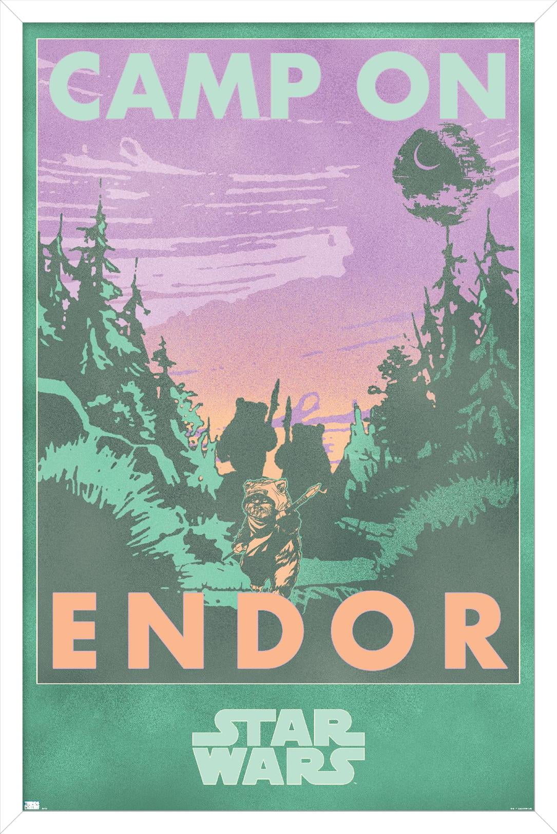 Star Wars: Endor - Camp On Endor Wall Poster, 22.375" x 34" Framed ...