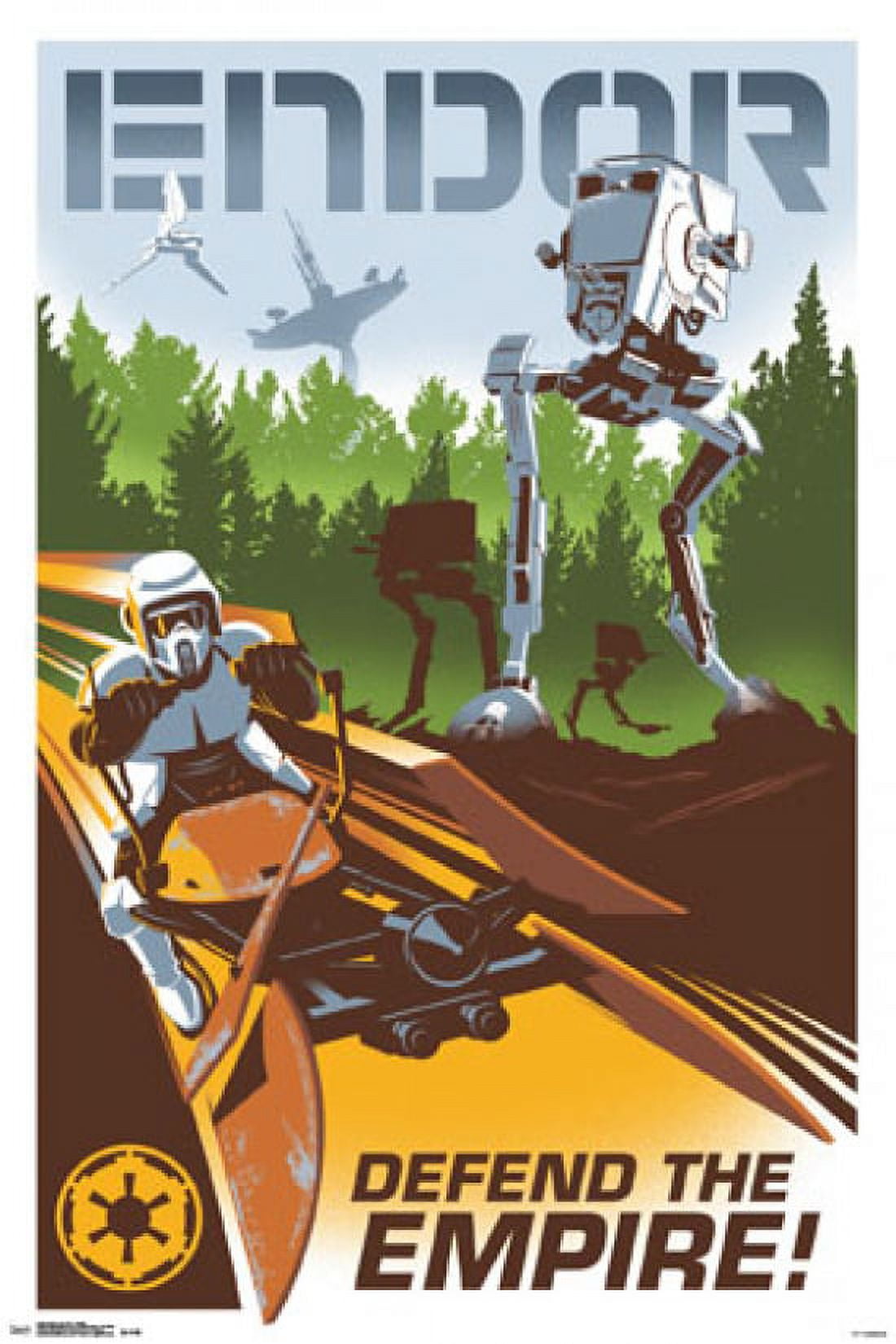 Star Wars - Endor Laminated Poster Print (24 x 36) - Walmart.com