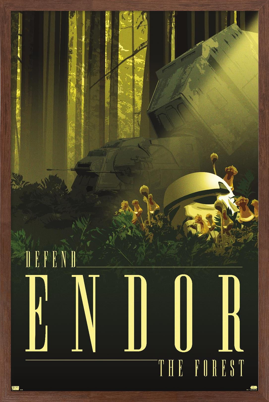 Star Wars: Endor - See the Forest by Russell Walks Wall Poster, 22.375 ...