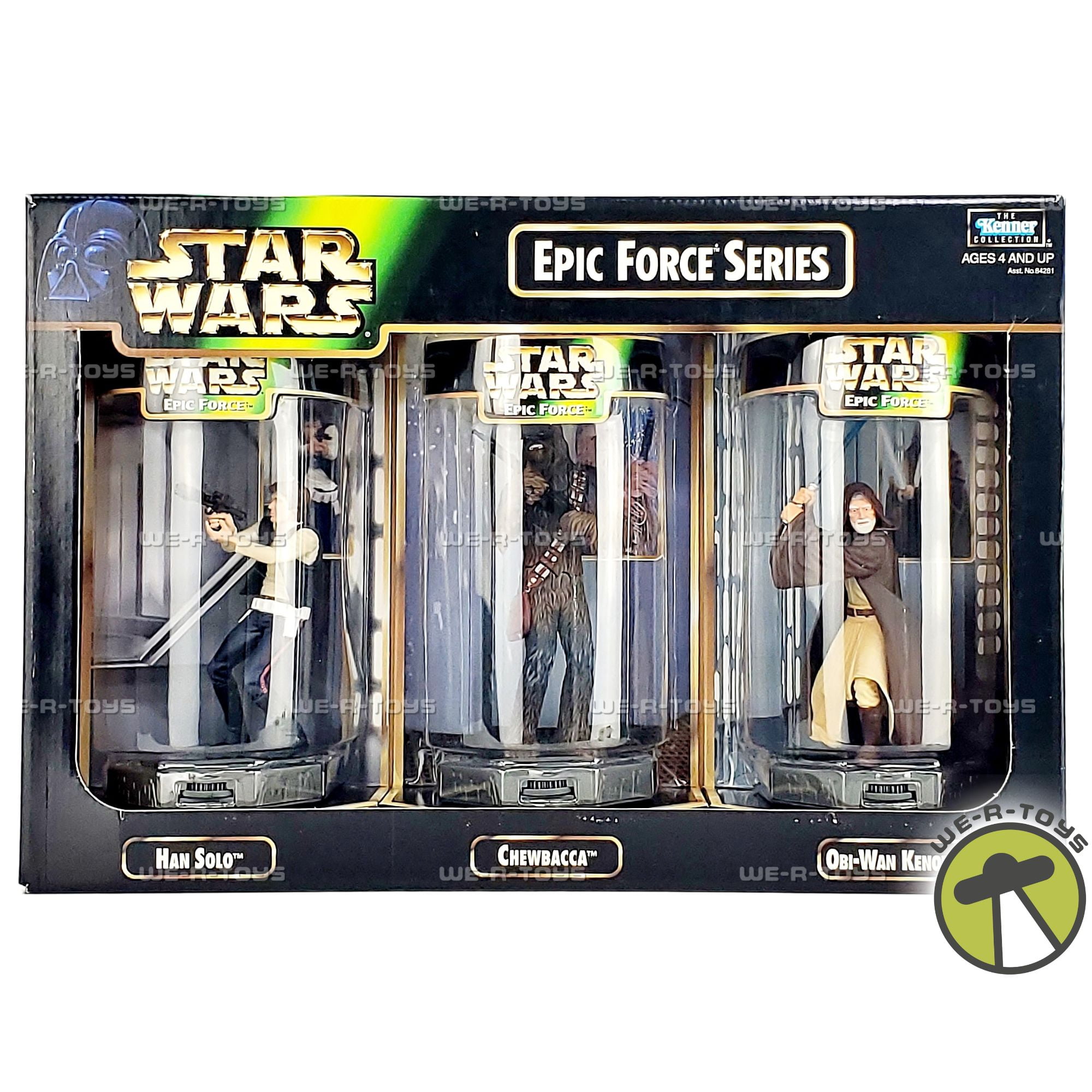 Star Wars Epic Force Han Solo Chewbacca and Obi-Wan Kenobi 3 Figure Set - Walmart.com