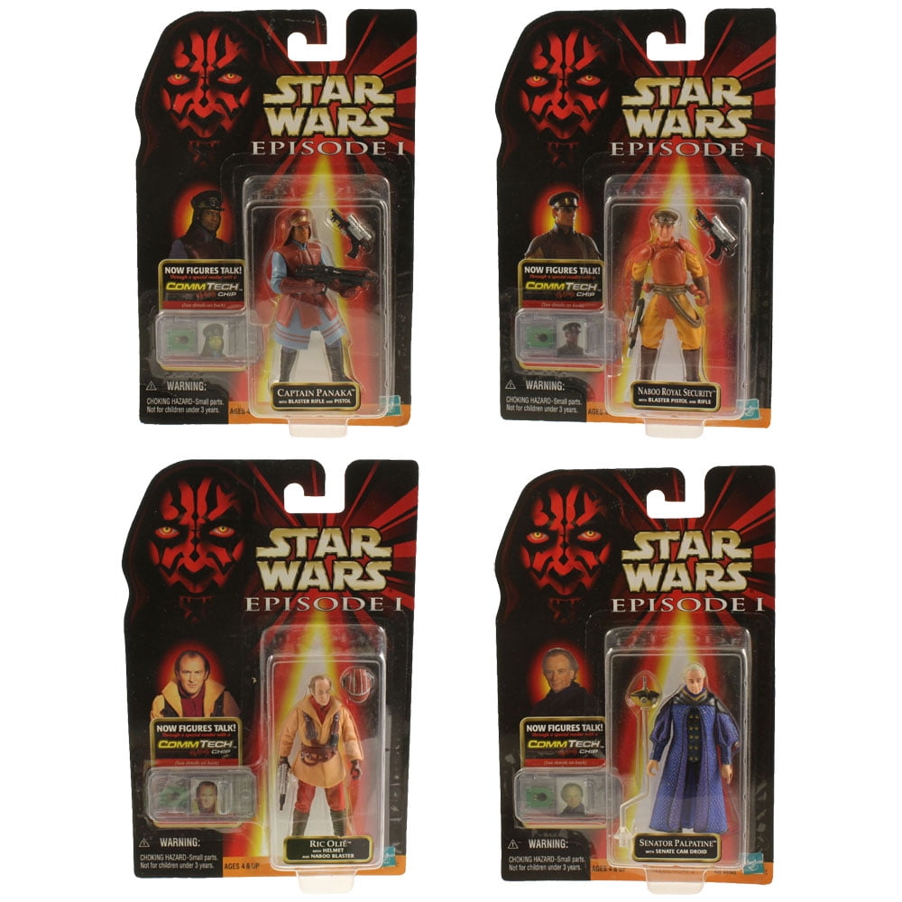 Star Wars - Episode 1 (EP1) - Action Figures - SET OF 4 #3 (Ric Olie ...