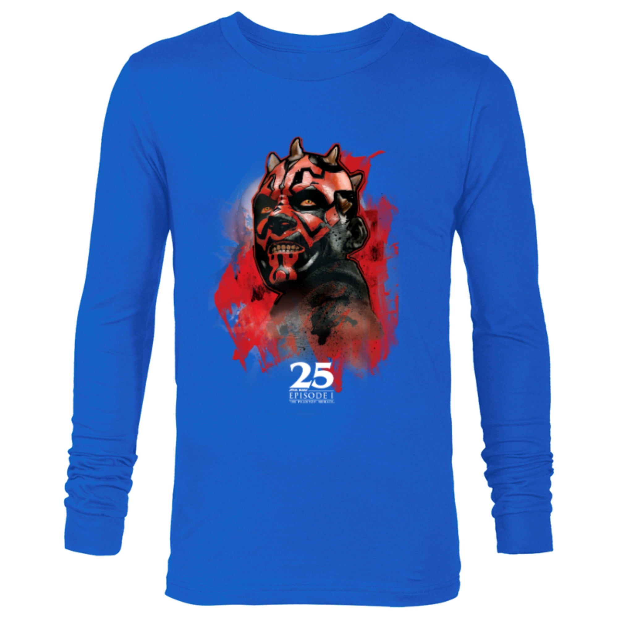 Star Wars Episode I 25th Anniversary Darth Maul Sith Rage- Long Sleeve ...