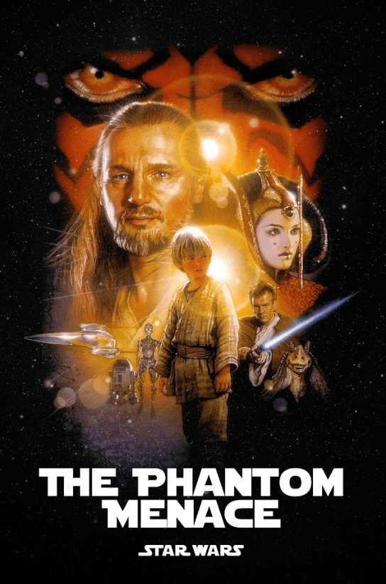 Star Wars Episode I The Phantom Menace (1999) 24x36 Movie Poster Darth ...