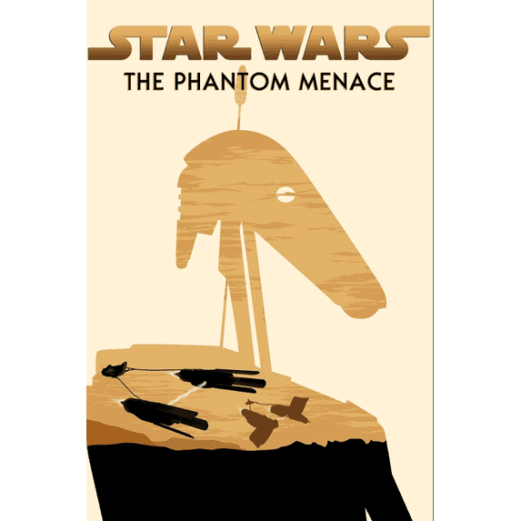Star Wars: Episode I - The Phantom Menace 1999 Movie Poster 24x36 Sci ...