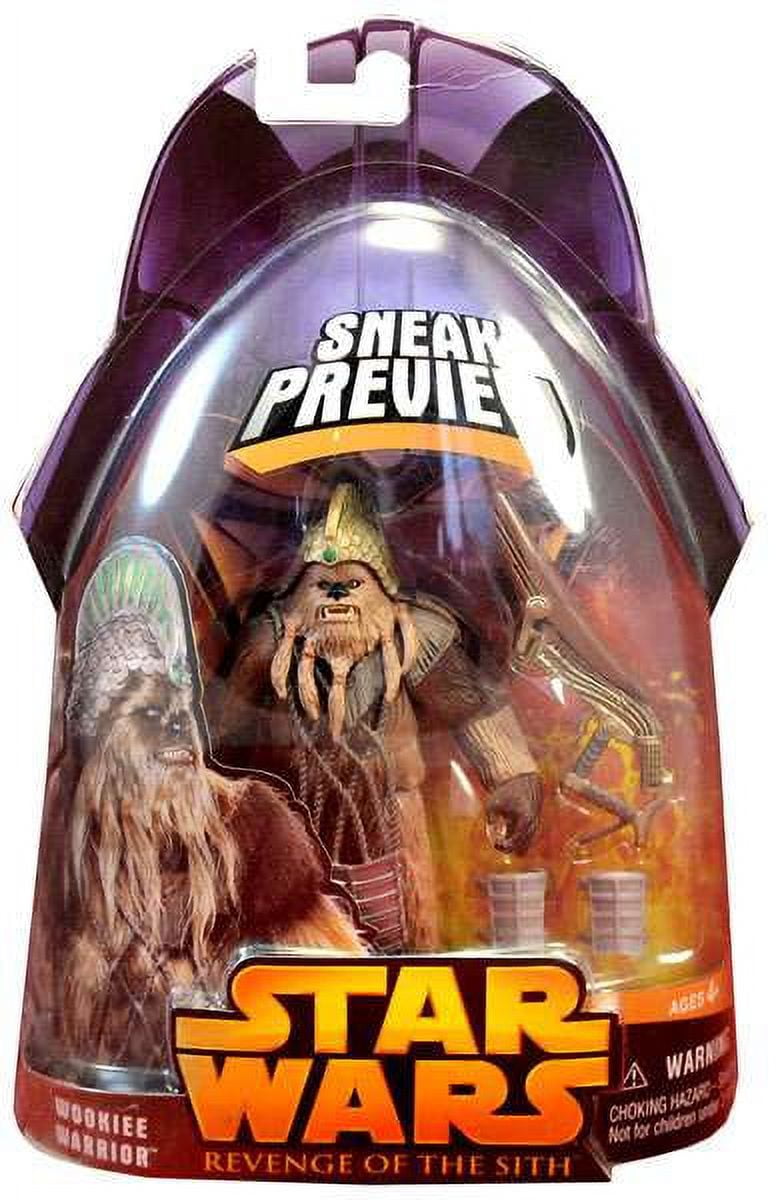 Star Wars Revenge of the Sith 2005 Wookiee Warrior Action Figure [Sneak ...