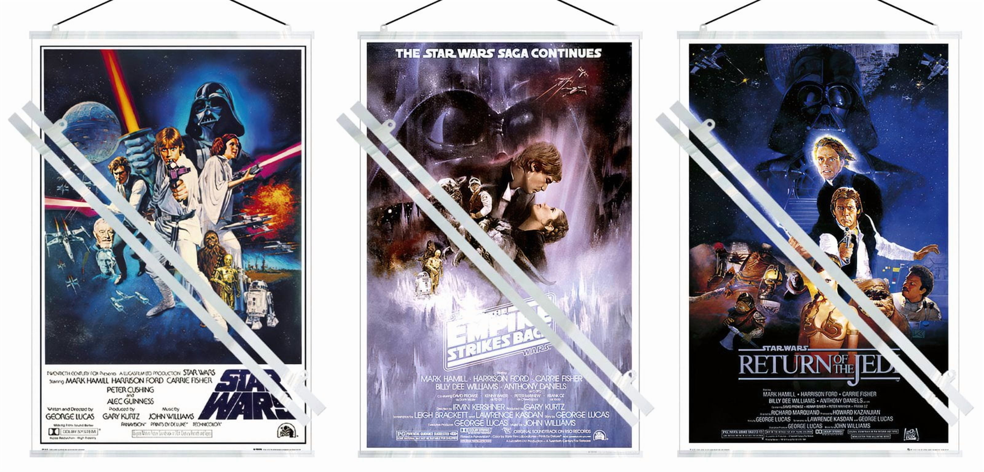 Star Wars: Episode IV, V & VI - 3 Piece Movie Poster Set (Reguar Styles ...