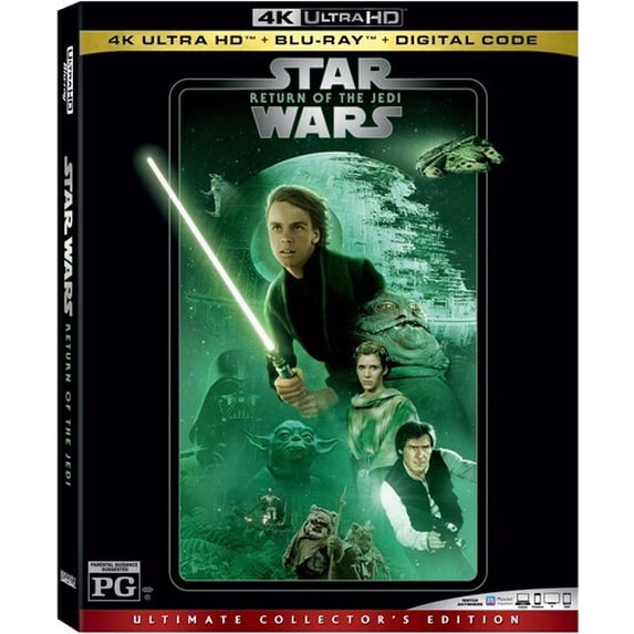 Star Wars: Return of the Jedi 4K Ultra HD + Blu-ray + Digital Code ...