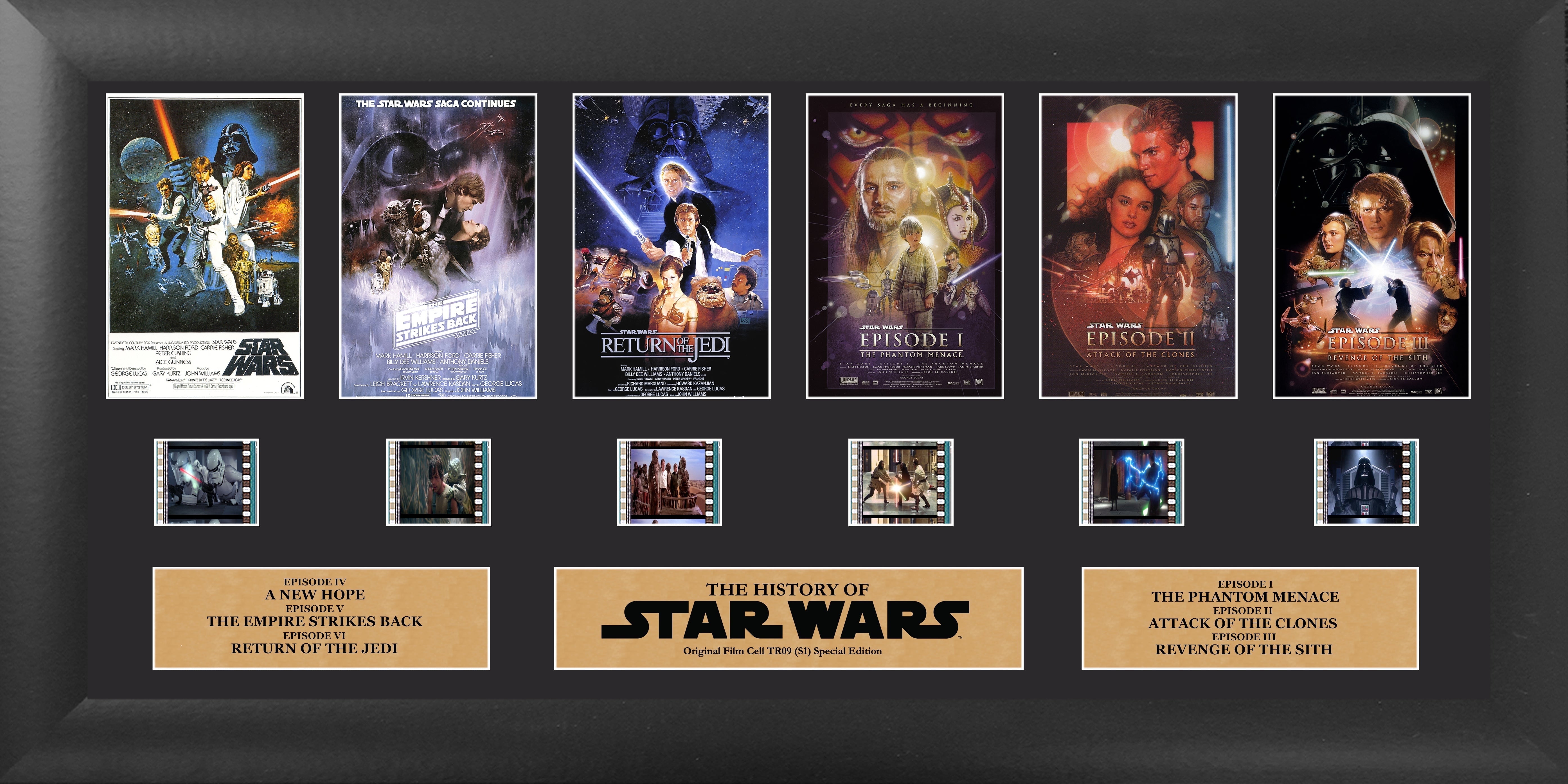 Film Cells USTR09 - Star Wars Full Collection - Six Film Presentation ...