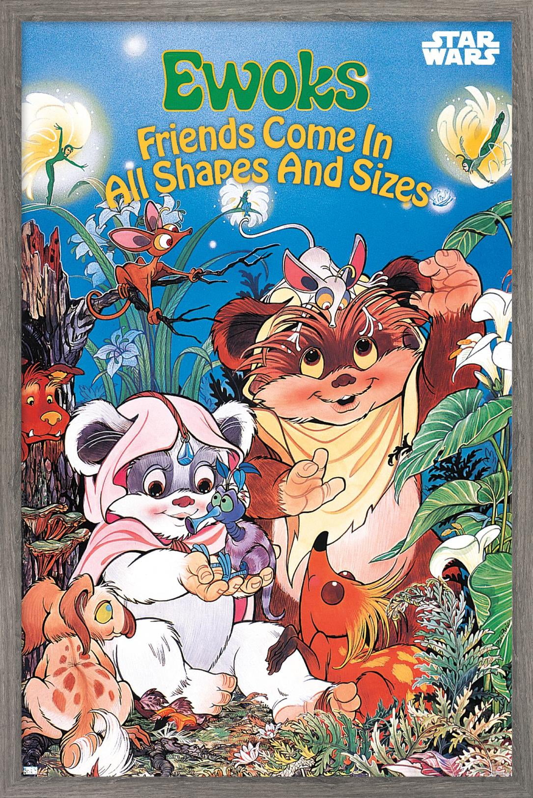 Star Wars: Ewoks - Friends Wall Poster, 14.725" x 22.375", Framed ...