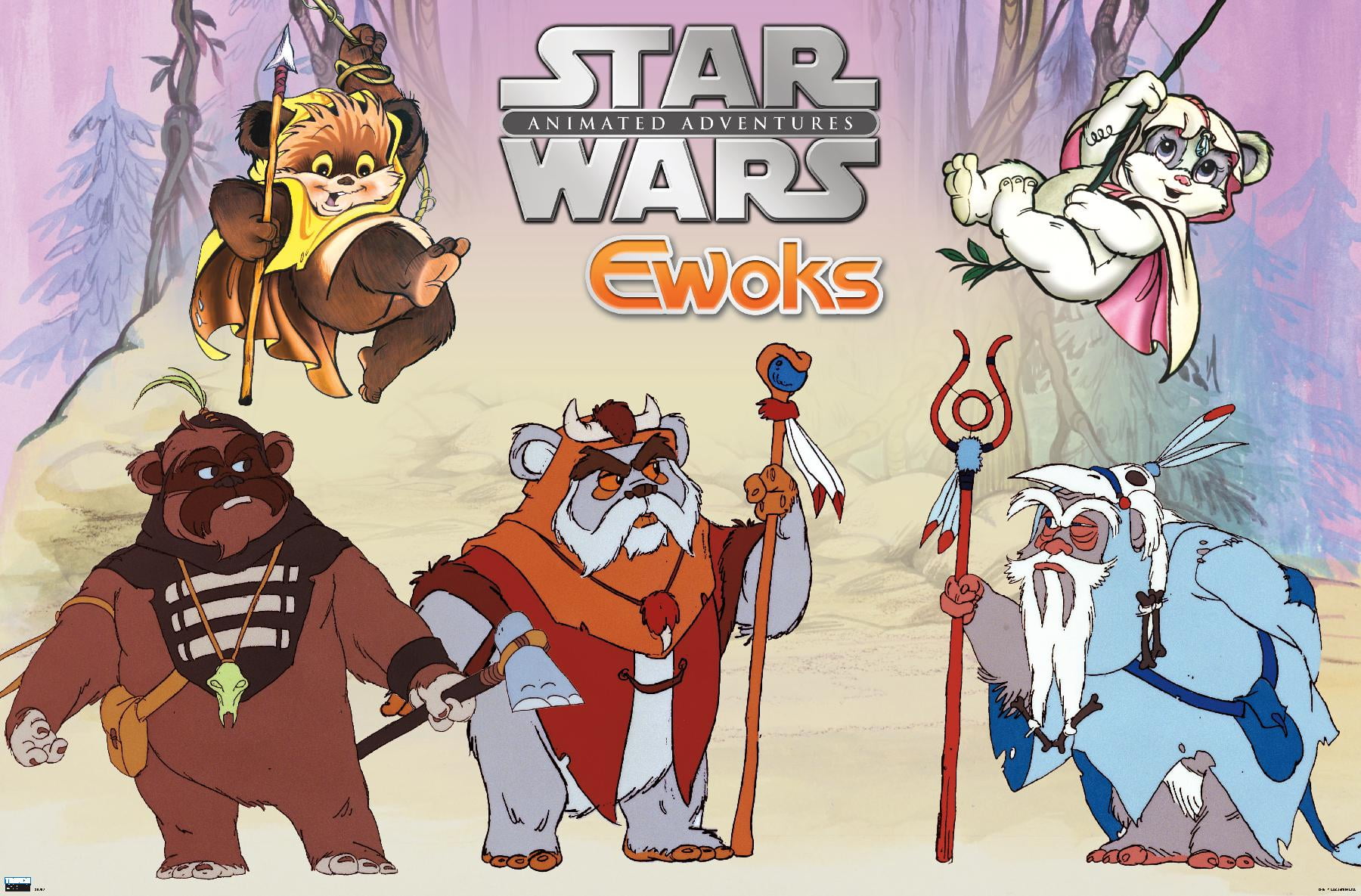 Star Wars: Ewoks - Group Wall Poster, 22.375" x 34" - Walmart.com