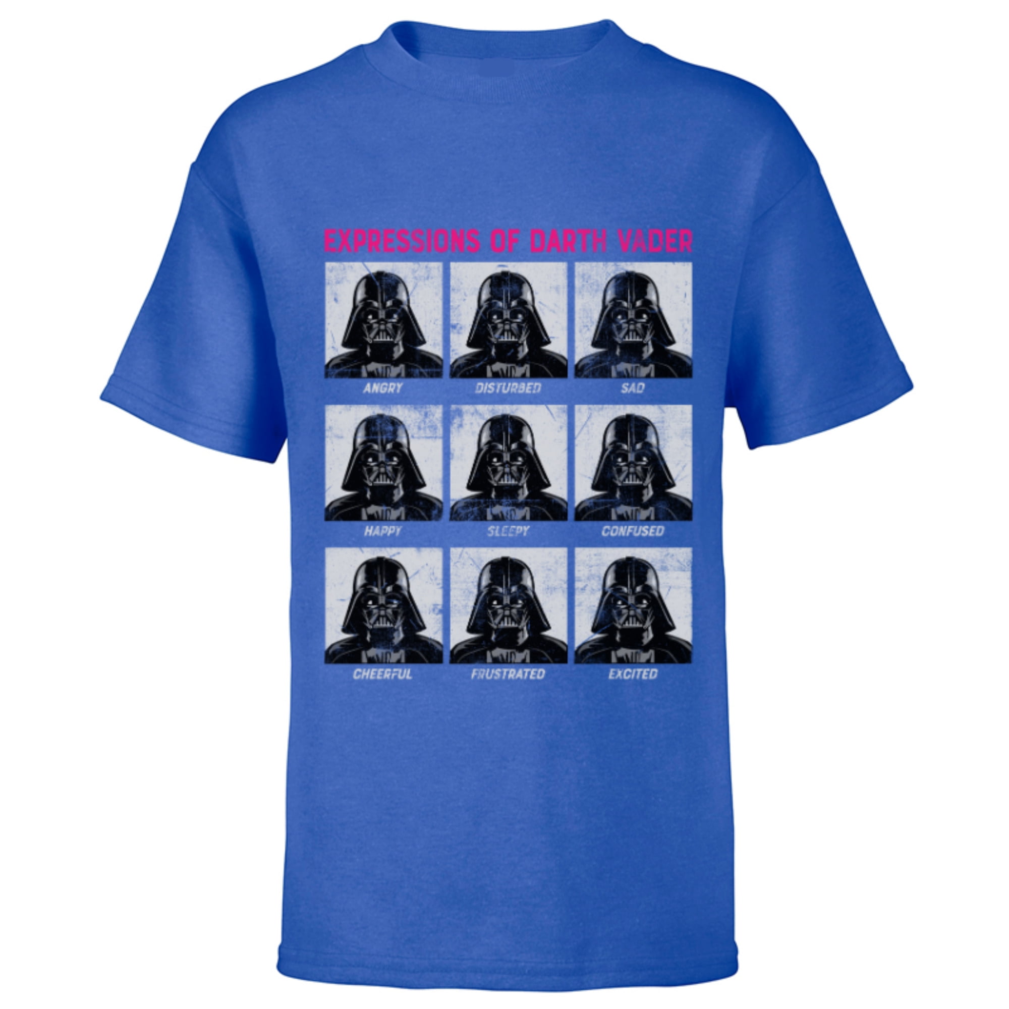 Star Wars Expressions of Darth Vader Funny - Short Sleeve T-Shirt for ...