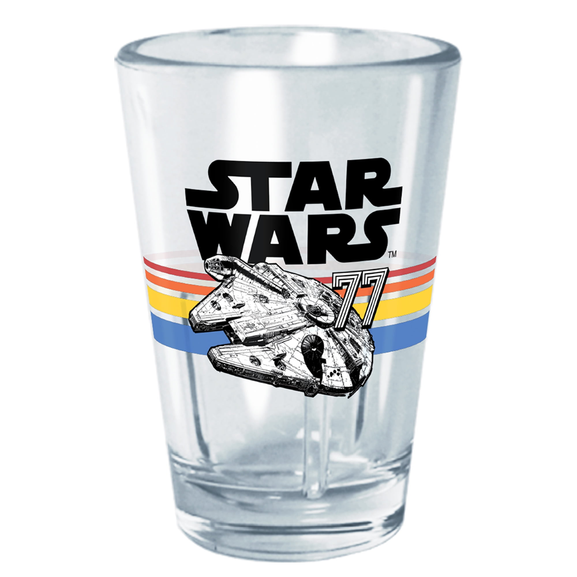 Star Wars Falcon Striped Logo Tritan Shot Glass Clear 2 oz. - Walmart.com