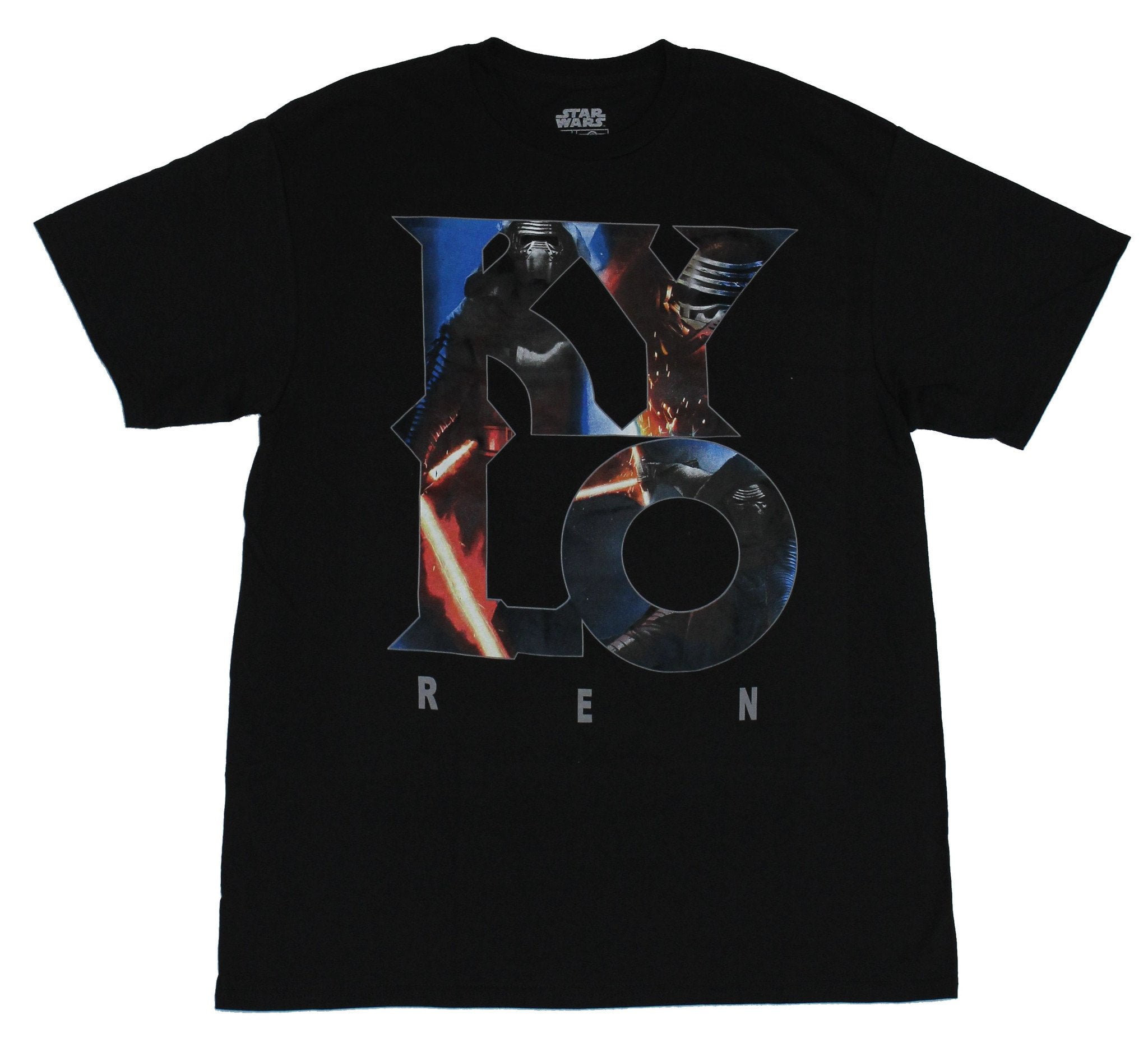 Star Wars Force Awakens Mens T-Shirt - Kylo Ren Images Inside of Giant ...