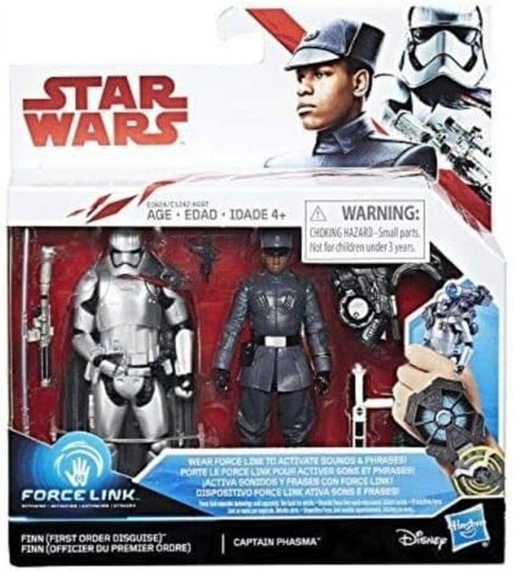 Star Wars Force Link Finn (First Order Disguise) & Captain Phasma Pack ...