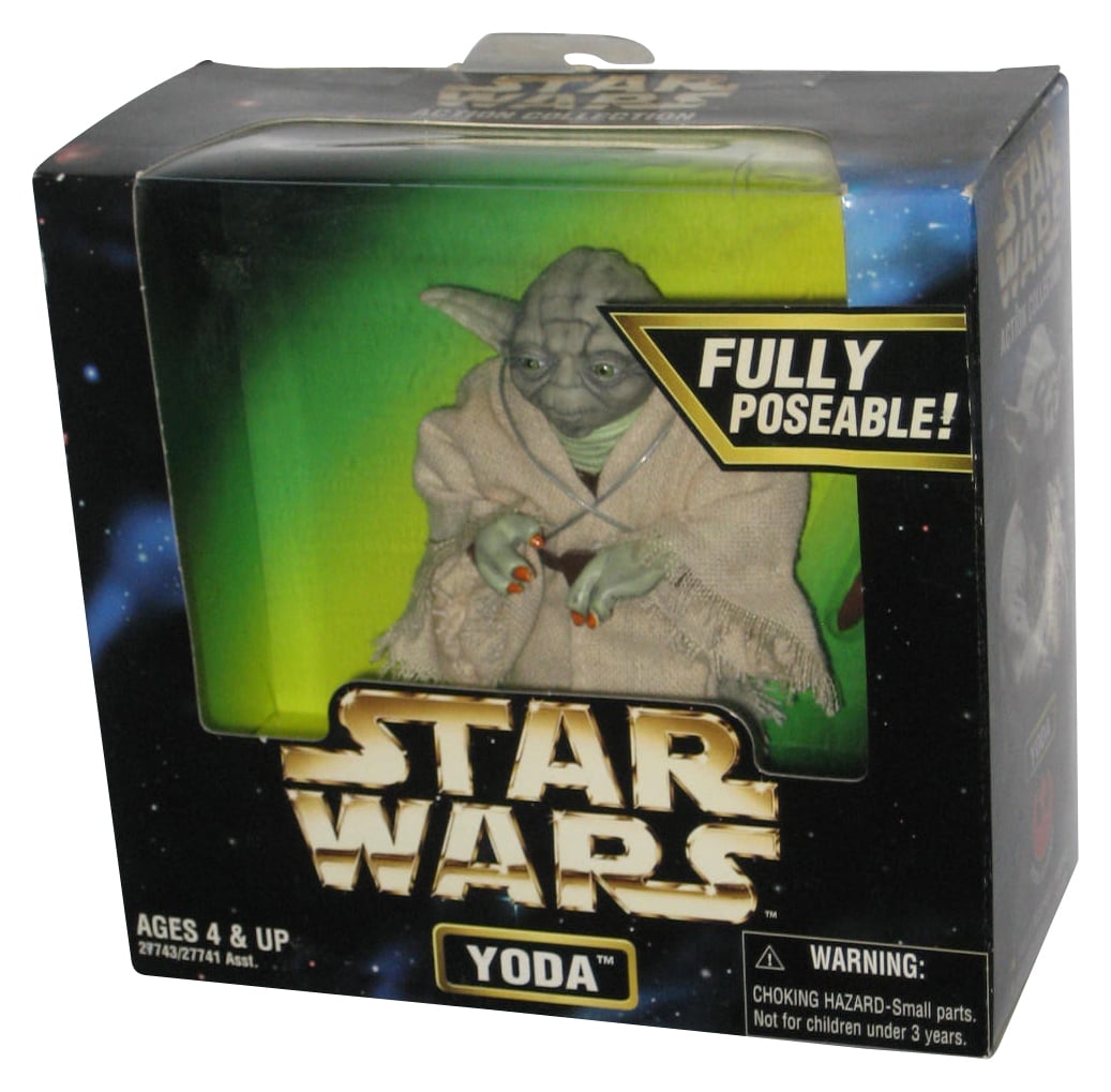 Star Wars Fully Poseable (1997) Kenner Action Collection Yoda Figure ...