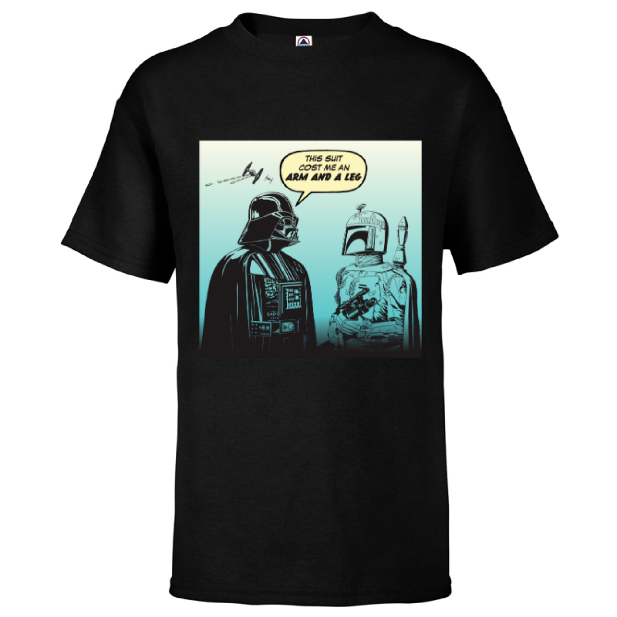 Star Wars Funny Darth Vader and Boba Fett Comic - Short Sleeve T-Shirt ...