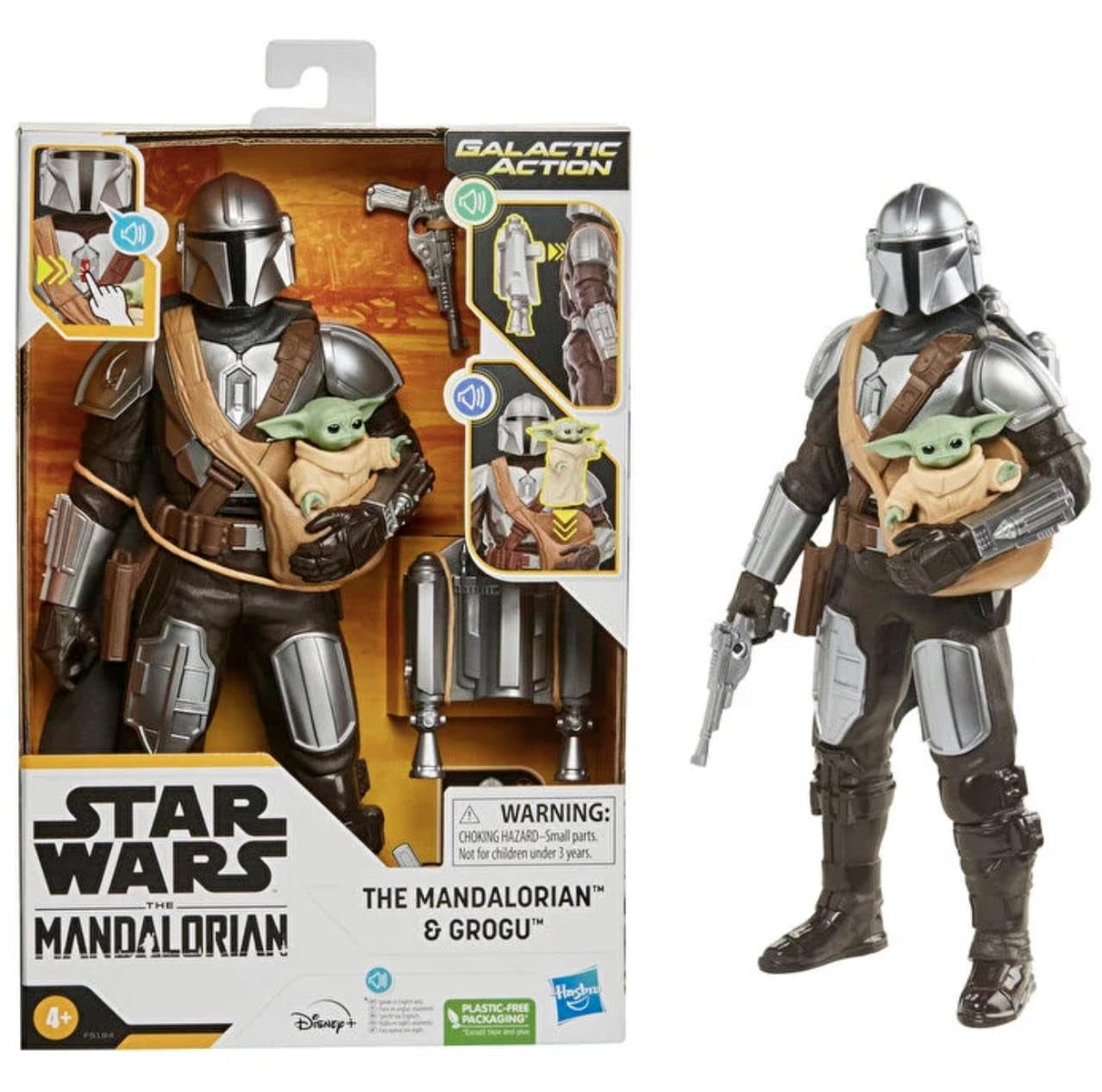 Star Wars Galactic Action The Mandalorian Action Figures, 12" - Walmart.com