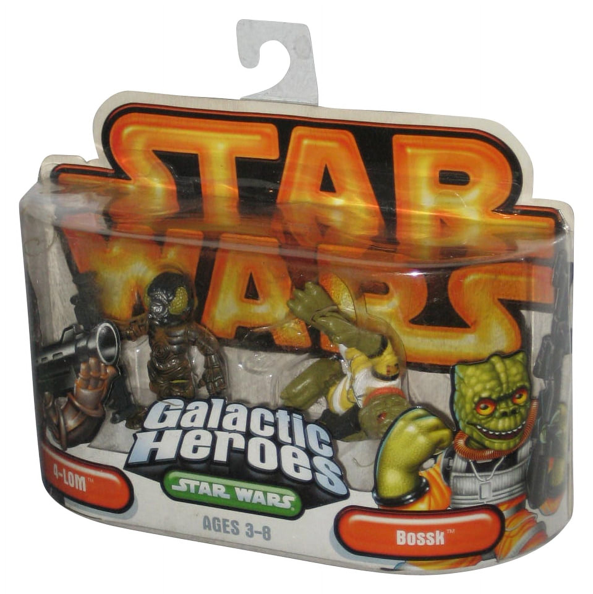 Star Wars Galactic Heroes (2004) 4-LOM & Bossk Hasbro Figure Set ...