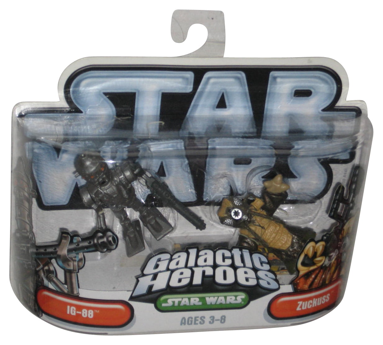 Star Wars Galactic Heroes (2004) IG-88 & Zuckuss Hasbro Figure Set ...