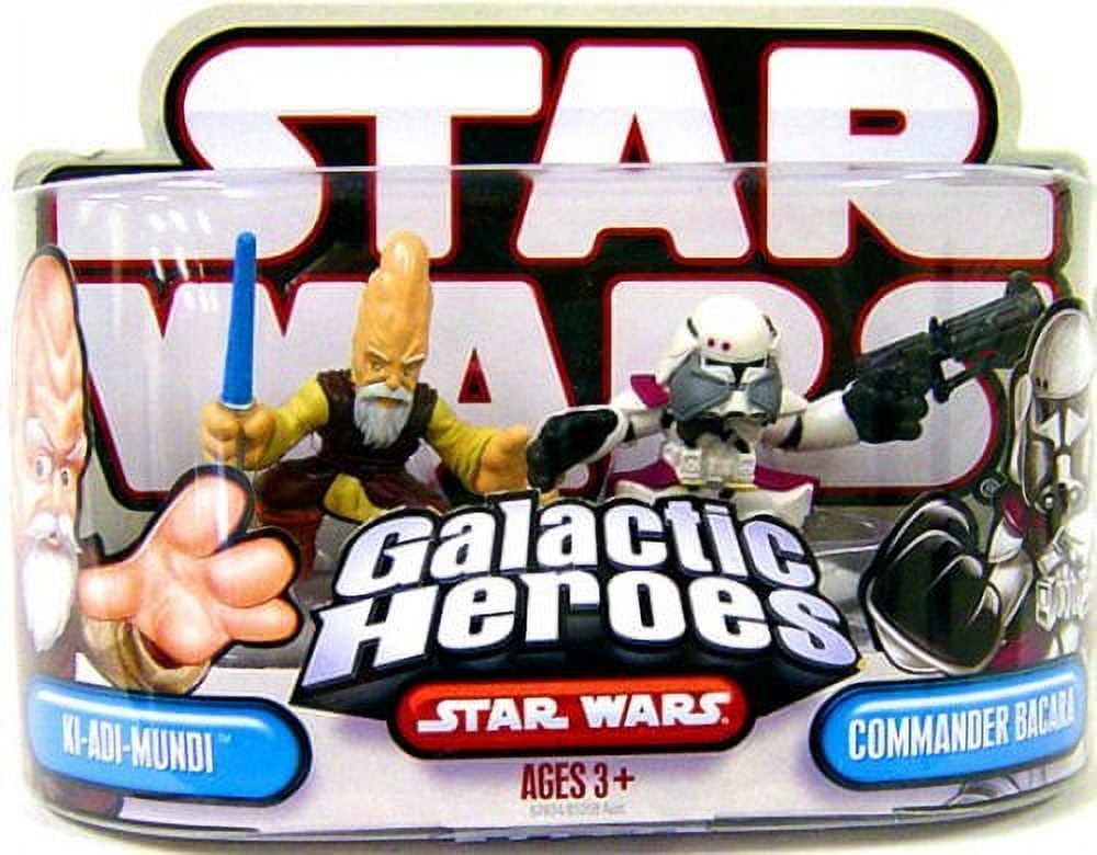 Star Wars Galactic Heroes Ki Adi Mundi And Commander Bacara Action Figure 2. Walmart