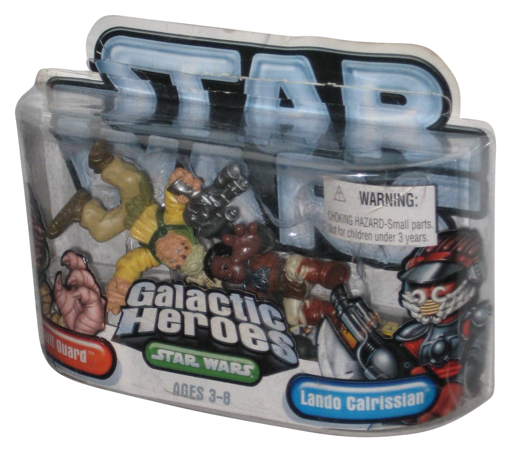 Star Wars Galactic Heroes Skiff Guard & Lando Calrissian (2004) Hasbro Figure Set - (Damaged ...