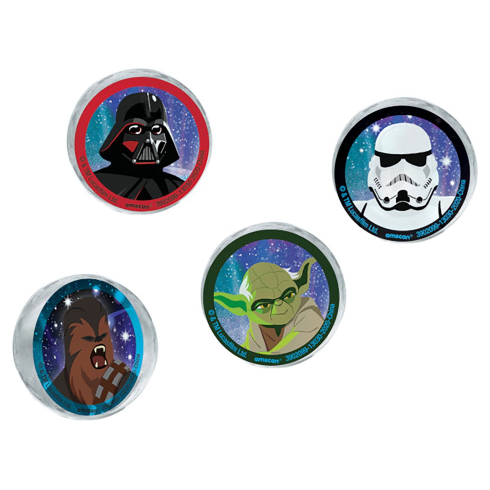 Star Wars Galaxy Bounce Balls (4) - Walmart.com