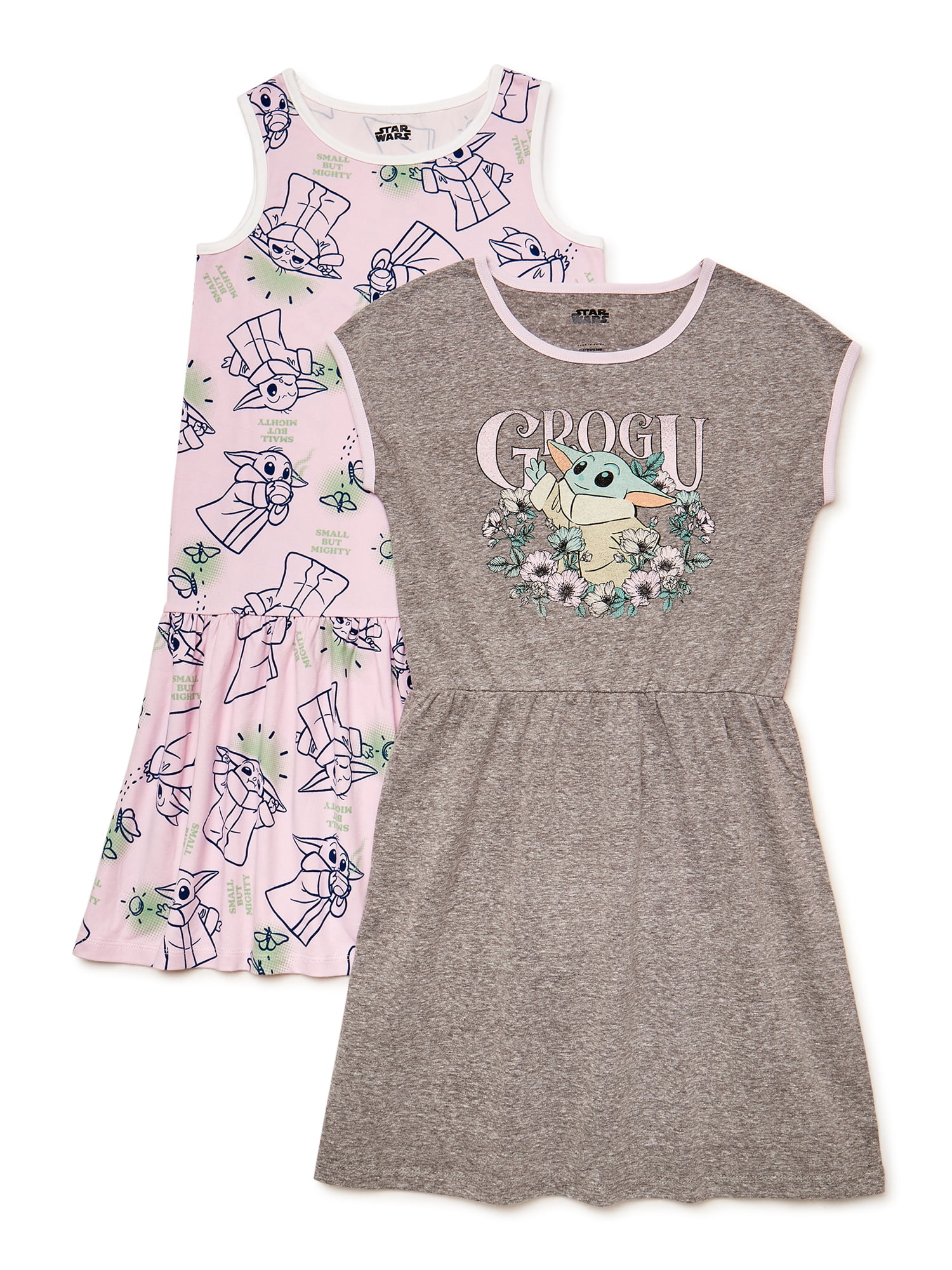Star Wars Mandalorian Baby Yoda Girls Play Dress Outfit, 2-Pack, Disney ...