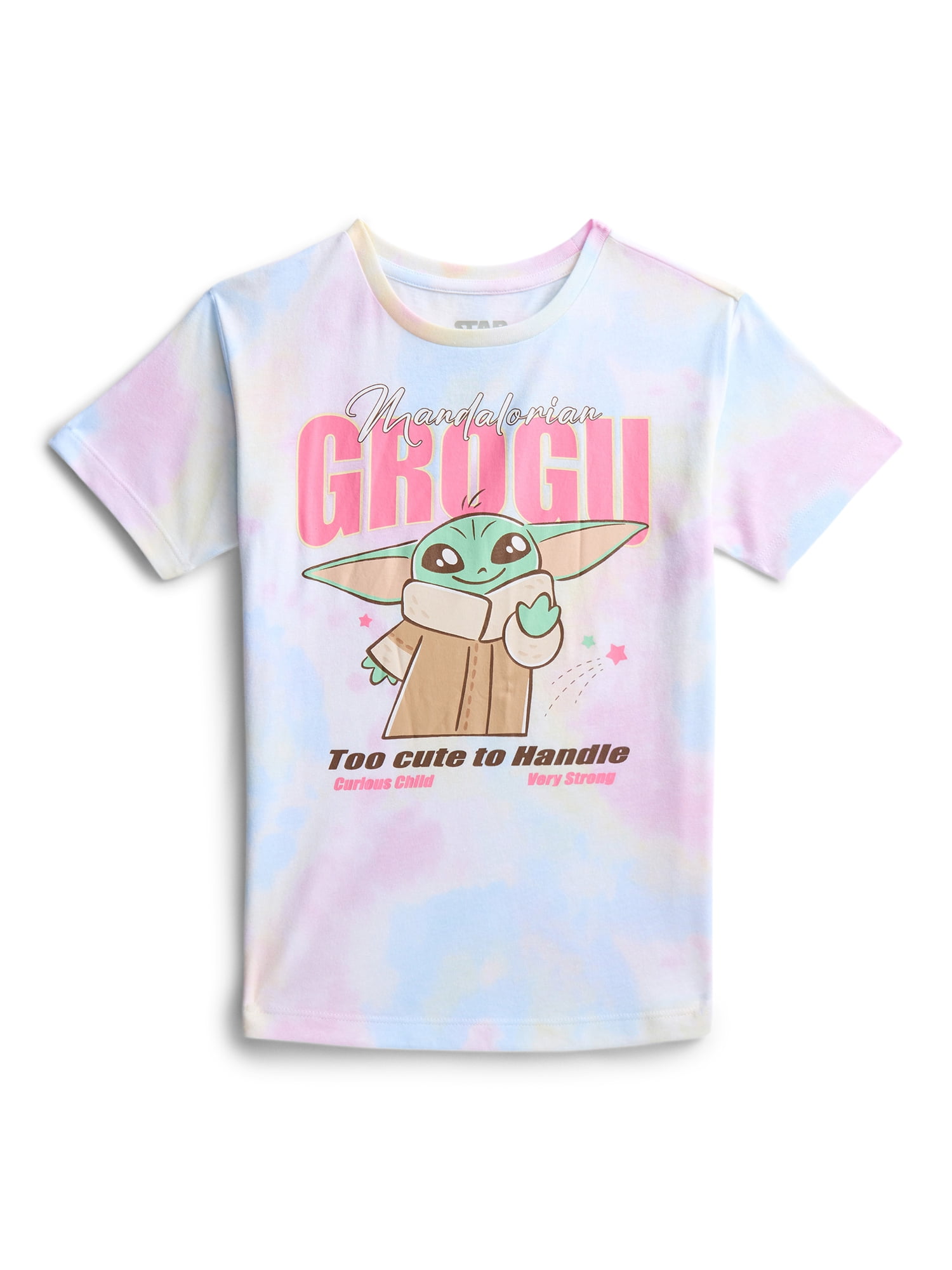 Star Wars Girls Grogu Too Cute Graphic Tee with Short Sleeves, Sizes 4 ...