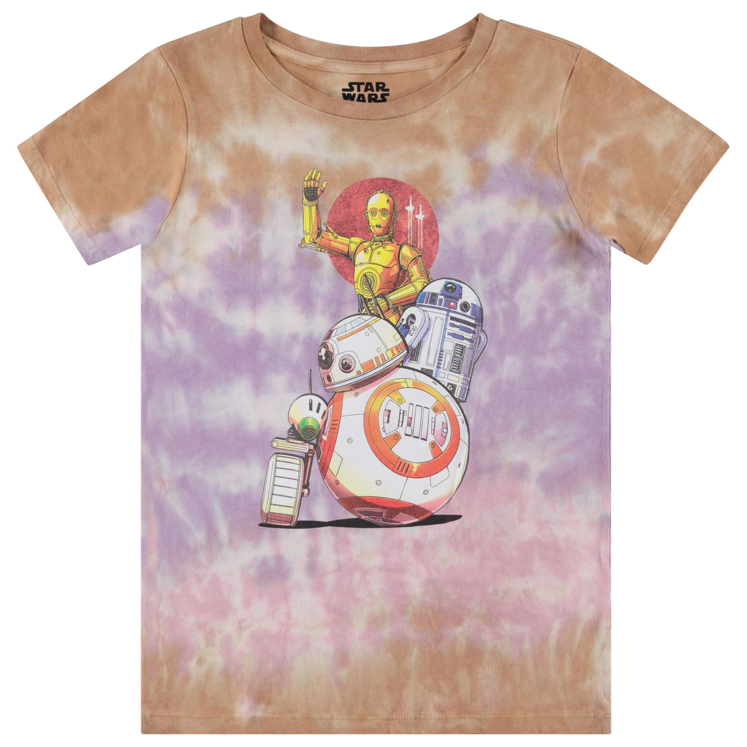 Star Wars Girls' Tie Dye Short Sleeve T-Shirt - Tween Big Girl 7-14 ...