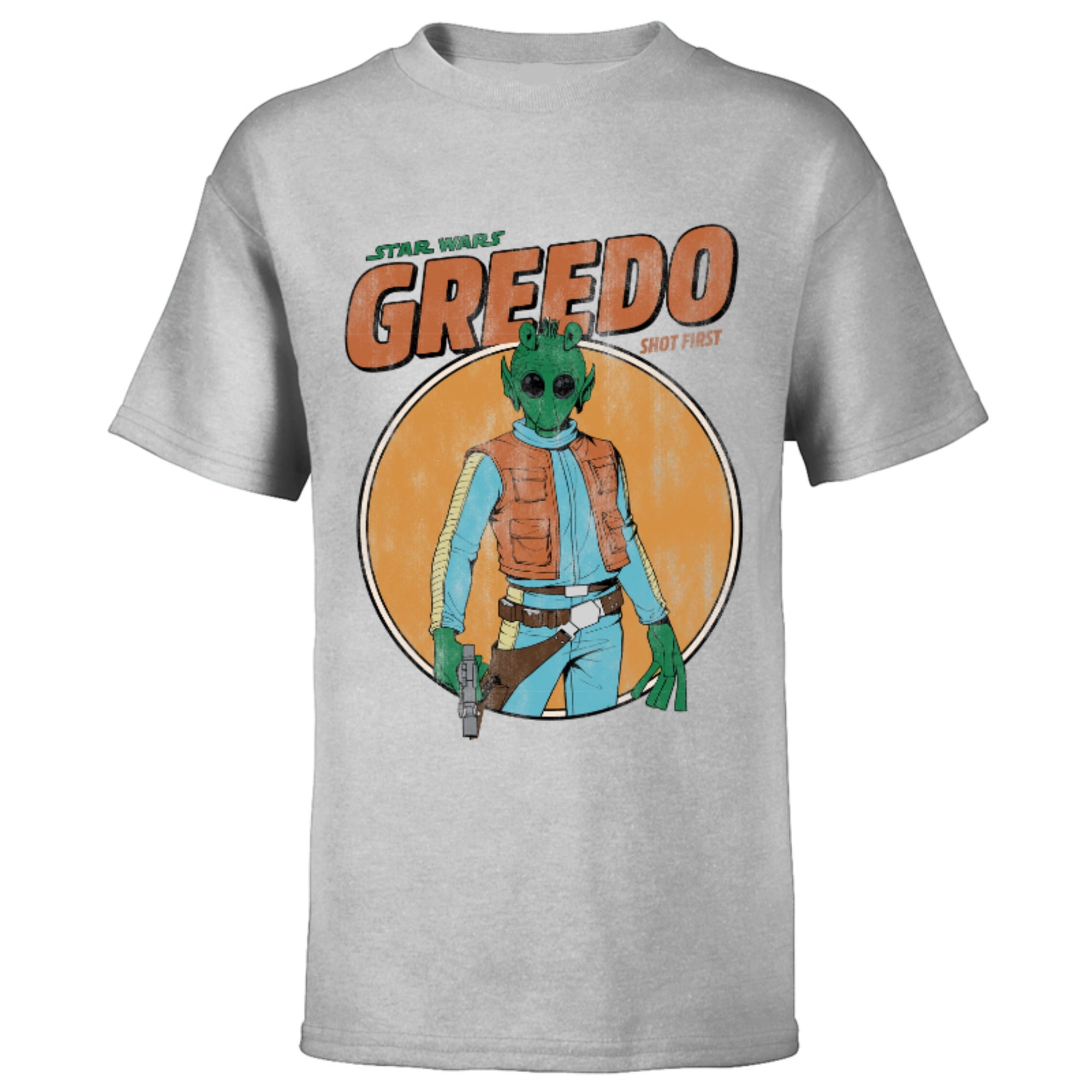 Star Wars Greedo Shot First Retro - Short Sleeve T-Shirt for Kids ...