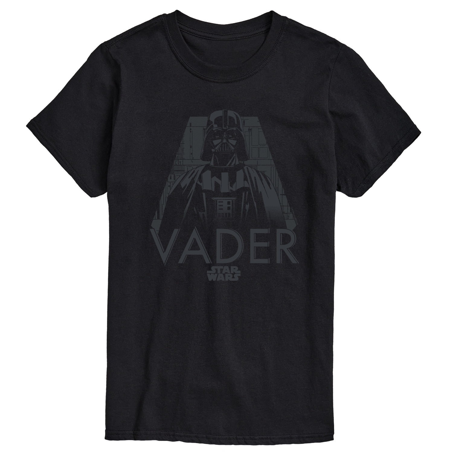Star Wars - Grey Mono Darth Vader - Men's Short Sleeve Tee - Walmart.com