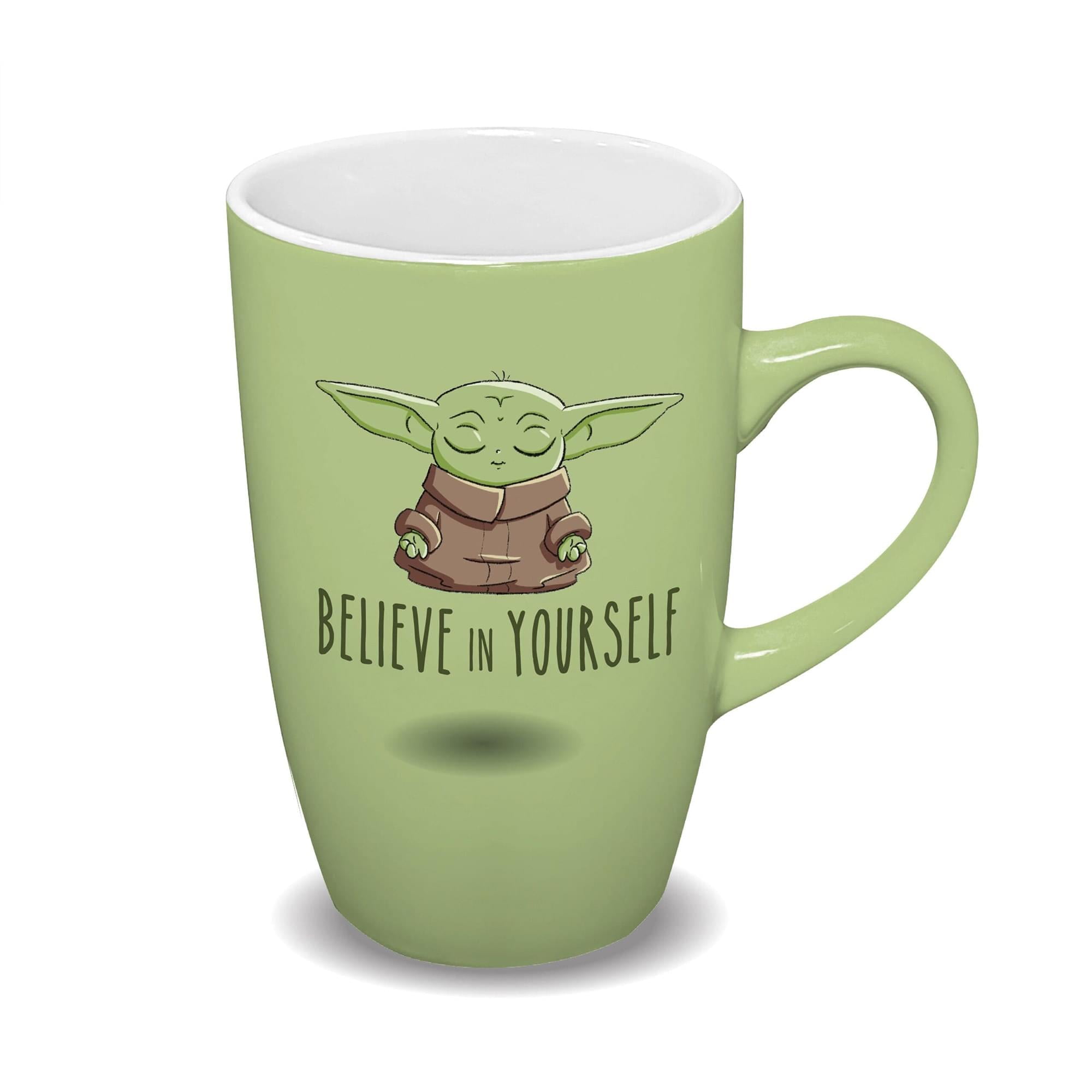 Star Wars Grogu "Believe In Yourself" 18oz Ceramic Latte Mug - Walmart.com