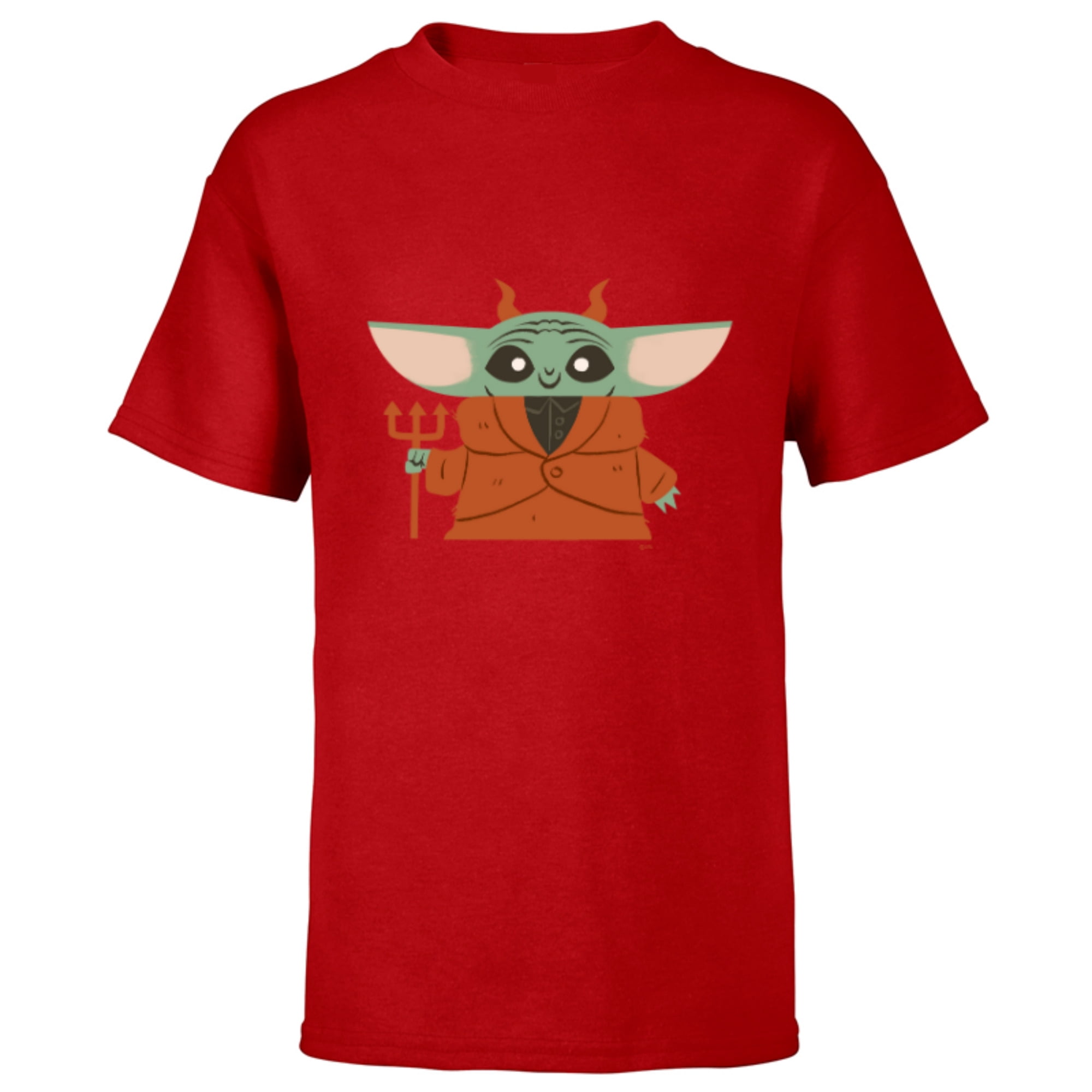 Star Wars Grogu Halloween Little Devil Costume - Short Sleeve T-Shirt ...