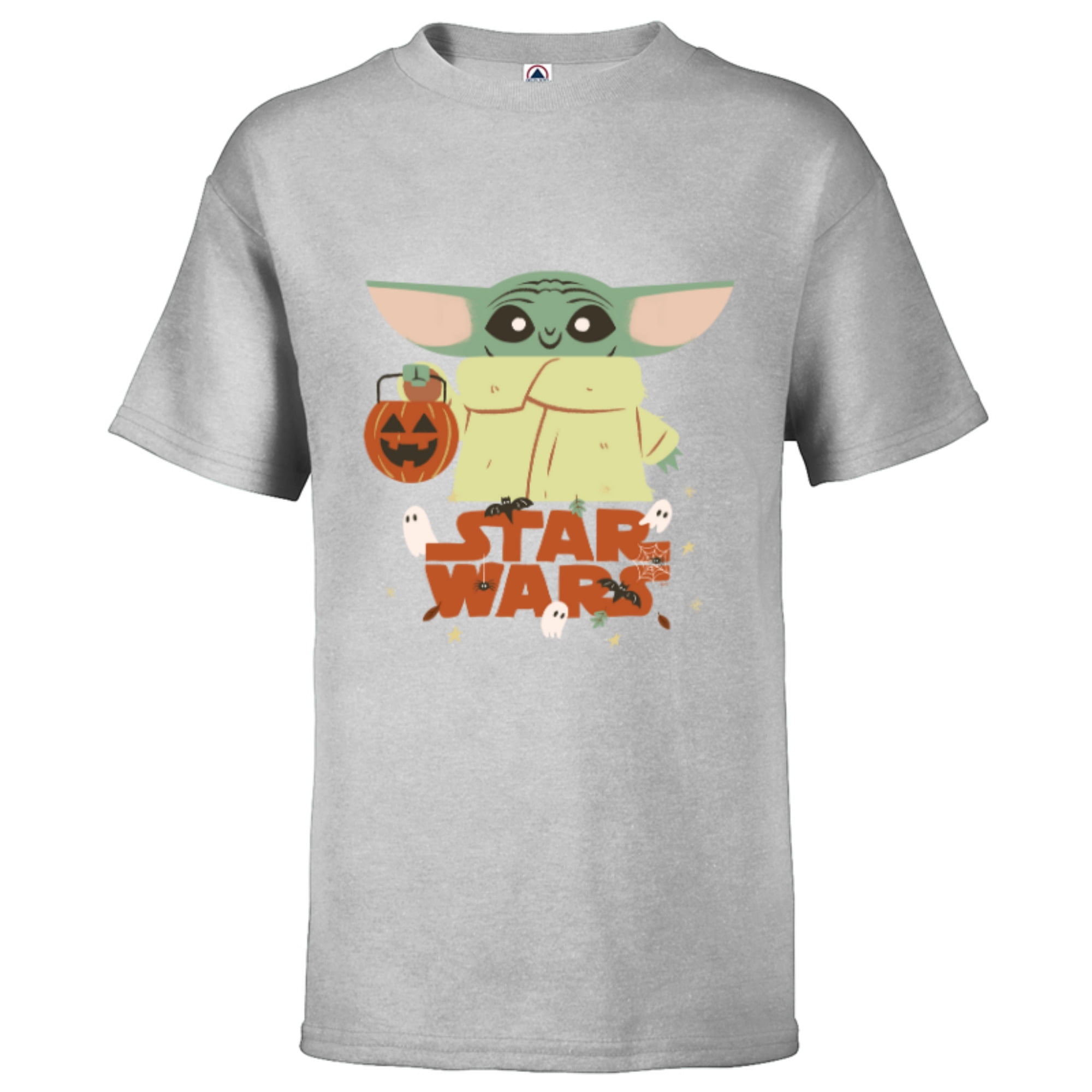 Star Wars Grogu Mandalorian Halloween Trick or Treat Logo - Short ...