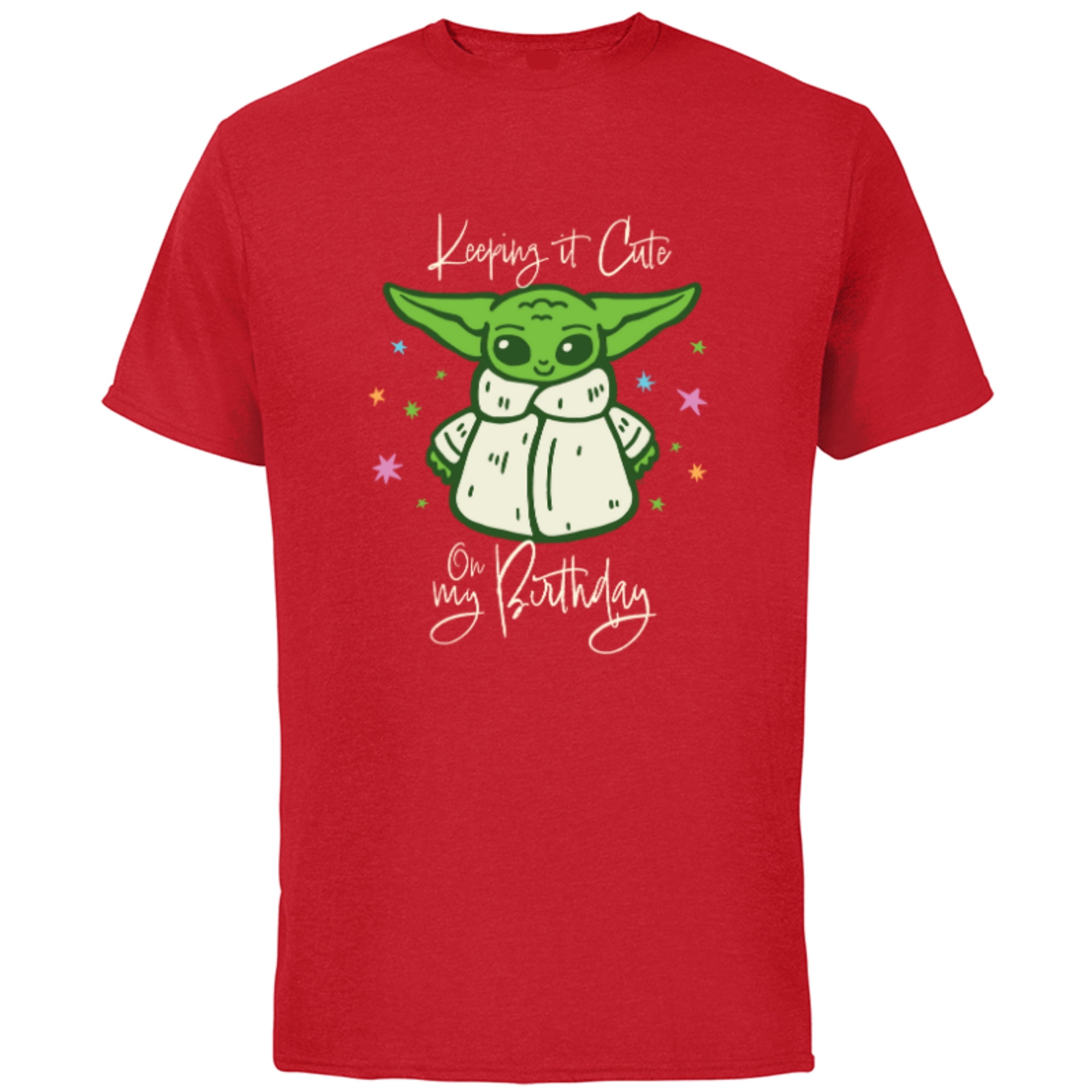 Star Wars Grogu Mandalorian Keeping It Cute on My Birthday - Short ...