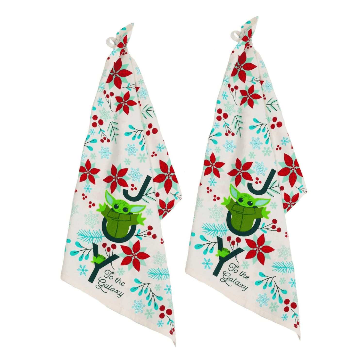 Star Wars Grogu Mandalorian Christmas Kitchen Dish Towels – 2 Pack ...