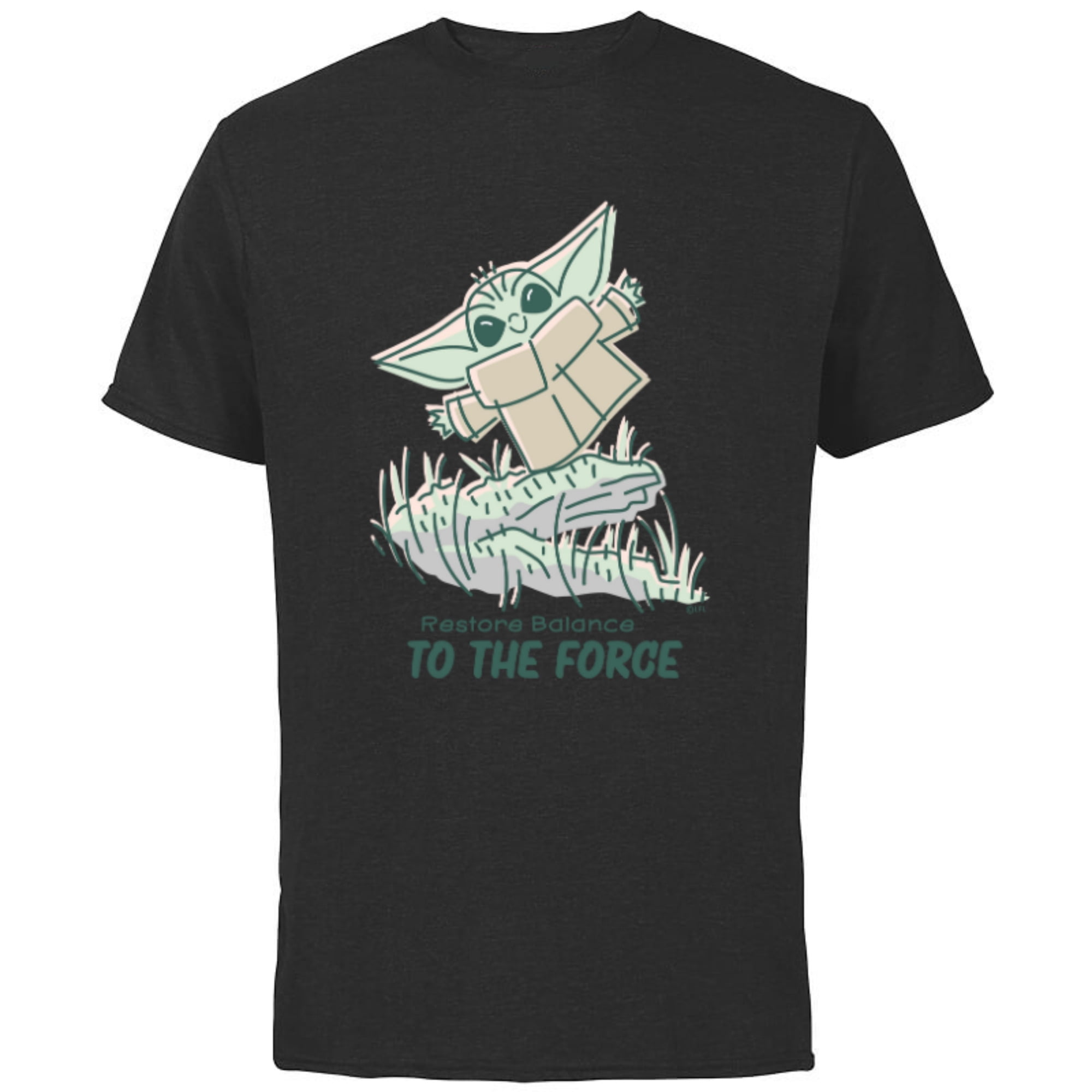 Star Wars Grogu Restore Balance to the Force - Short Sleeve Cotton T ...