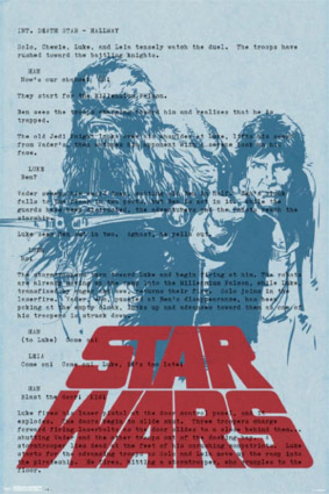 Star Wars - Han & Chewbacca Text Poster Print (24 x 36) - Walmart.com